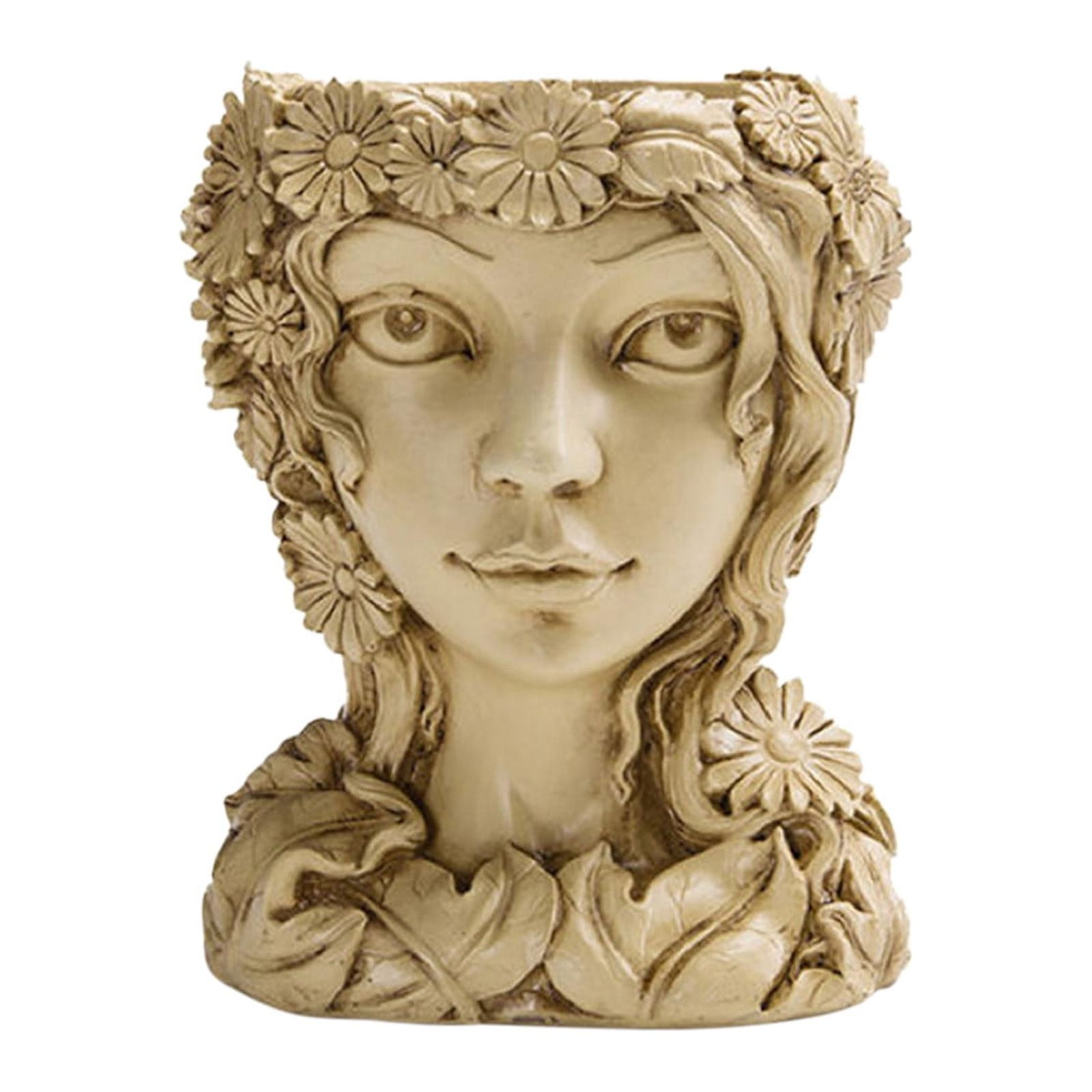 NSESSHome Head Planter Face Flower Pot Goddess Statue Planter ...