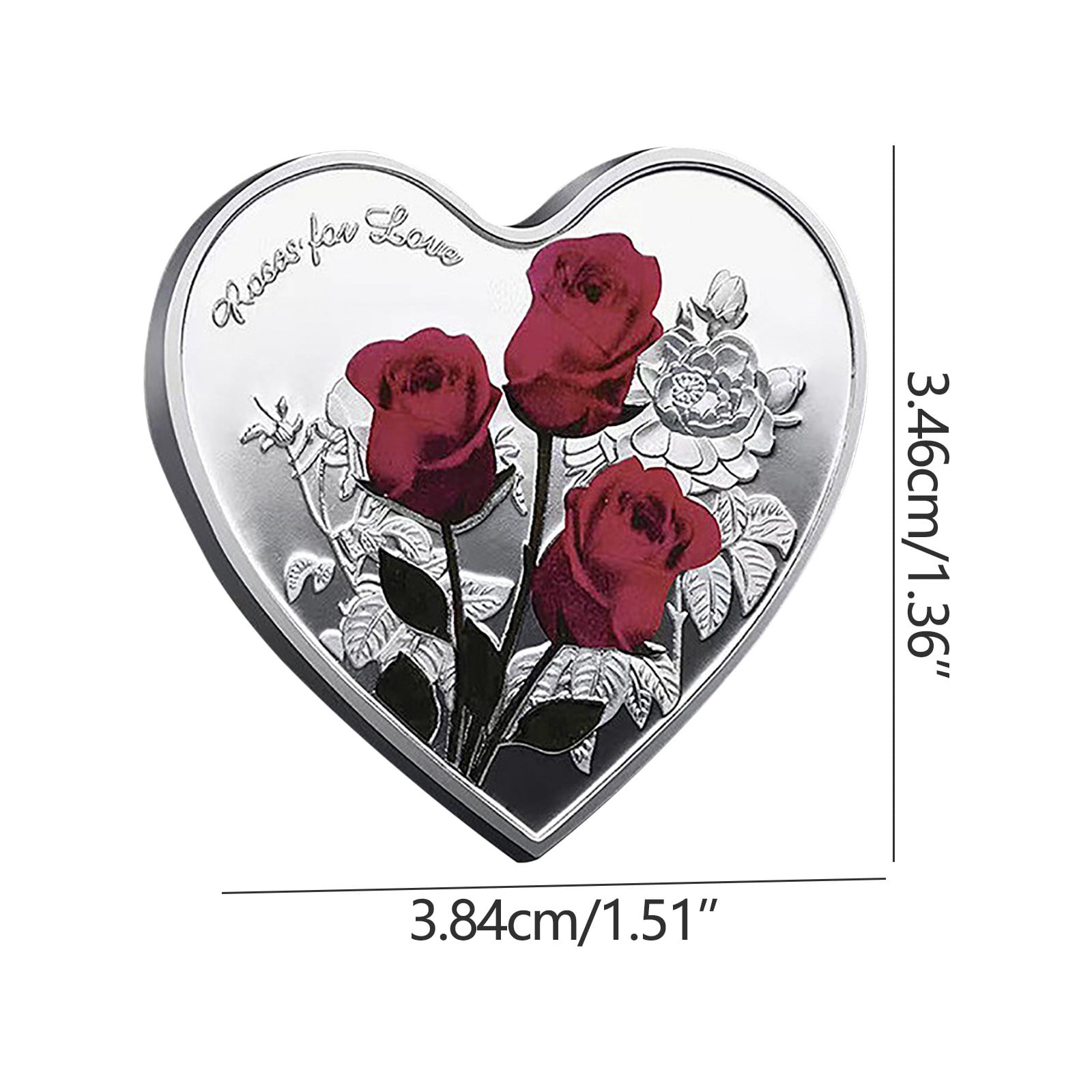 NSESSHome Heart-Shaped Rose Coin 52 Languages I Love You Collection ...
