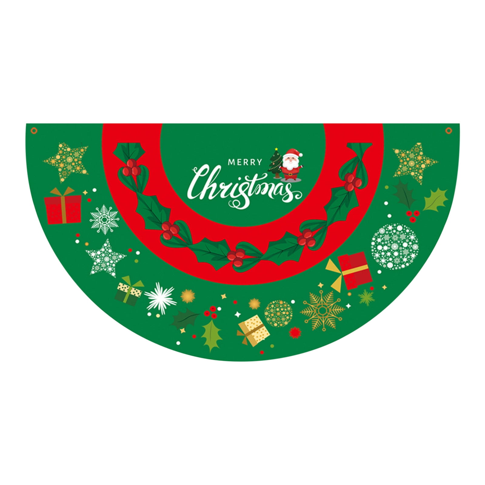 NSESSHome Merry Christmas Fan Flag Santa Claus Patch Bunting Flag ...