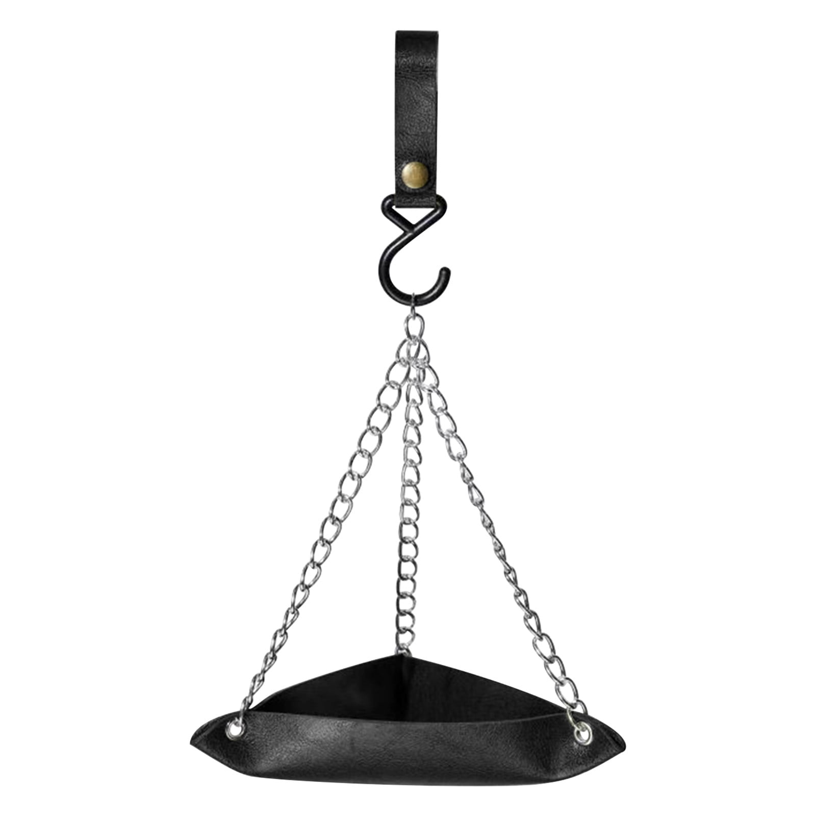 NSESSHome Outdoor Leather Bird Feeder Basket with Hook, Hanging ...