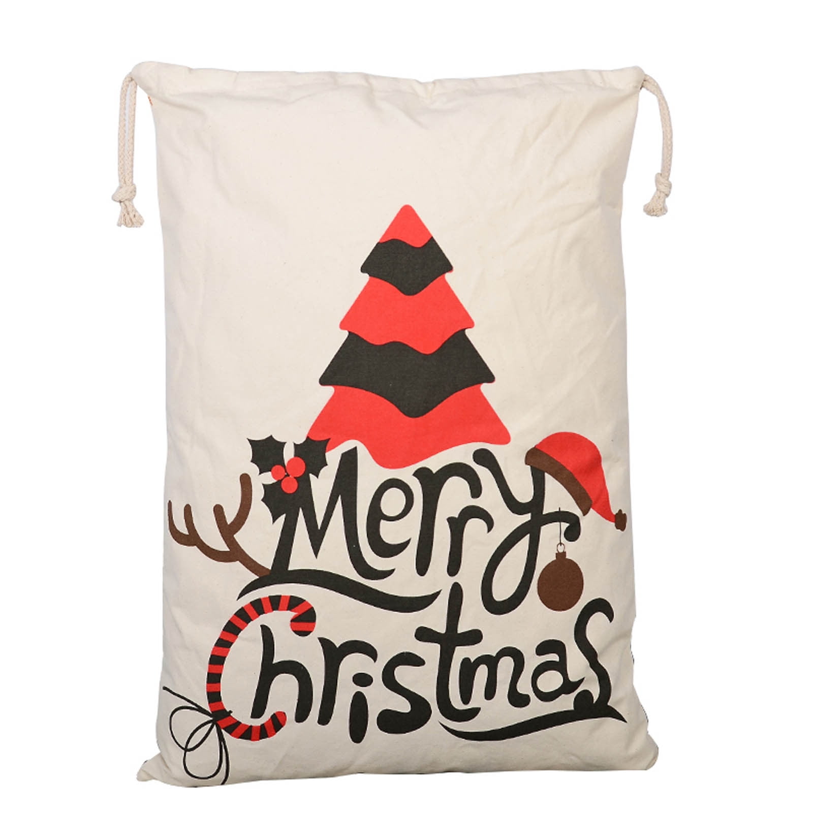 NSESSHome Present Bags, Santa Burlap Sack with Drawstring 27.6" x 19.7 ...