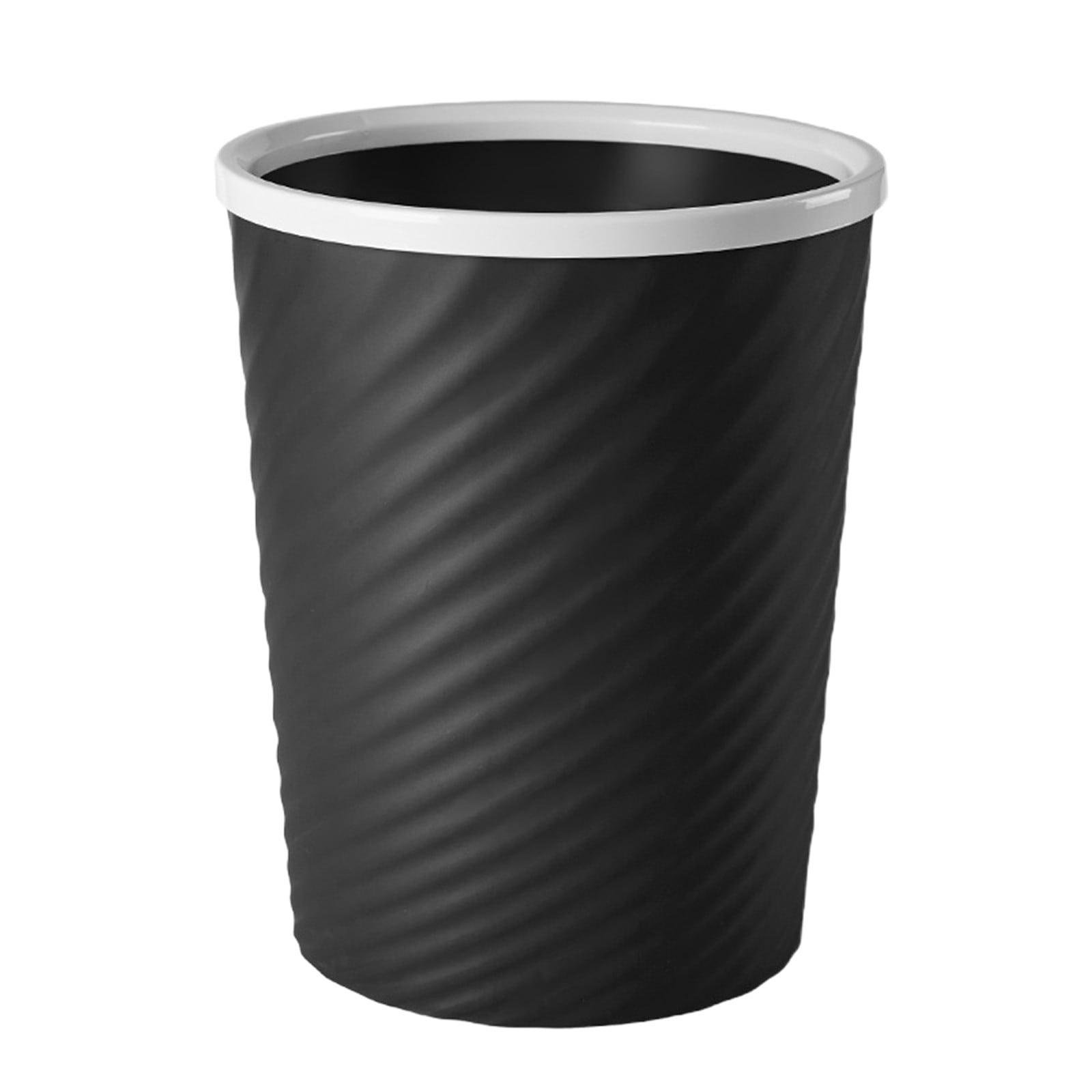 NSESSHome Striped Waste Bin with Pressure Ring, Slim Design for Home ...