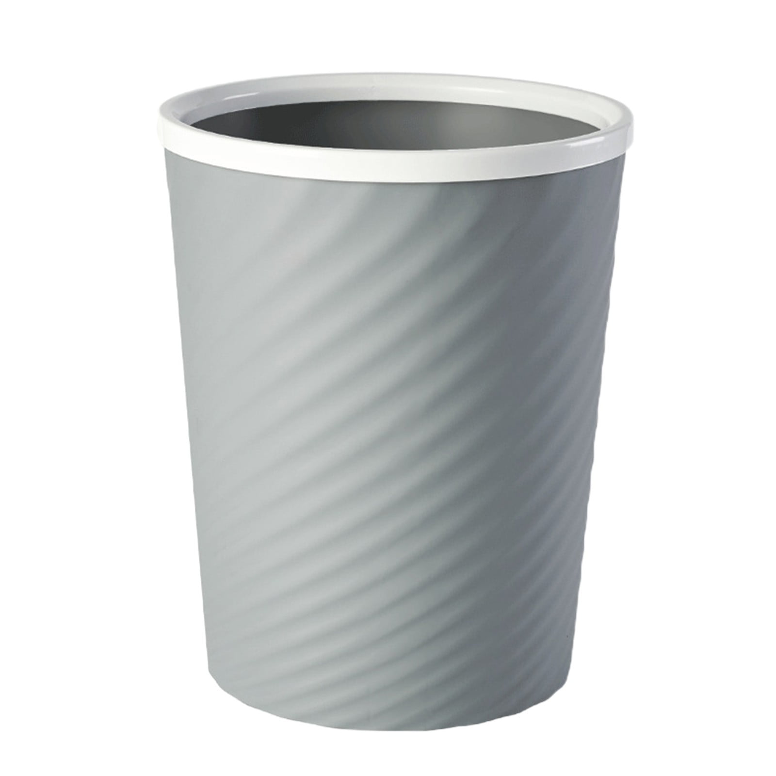 NSESSHome Striped Waste Bin with Pressure Ring, Slim Design for Home ...