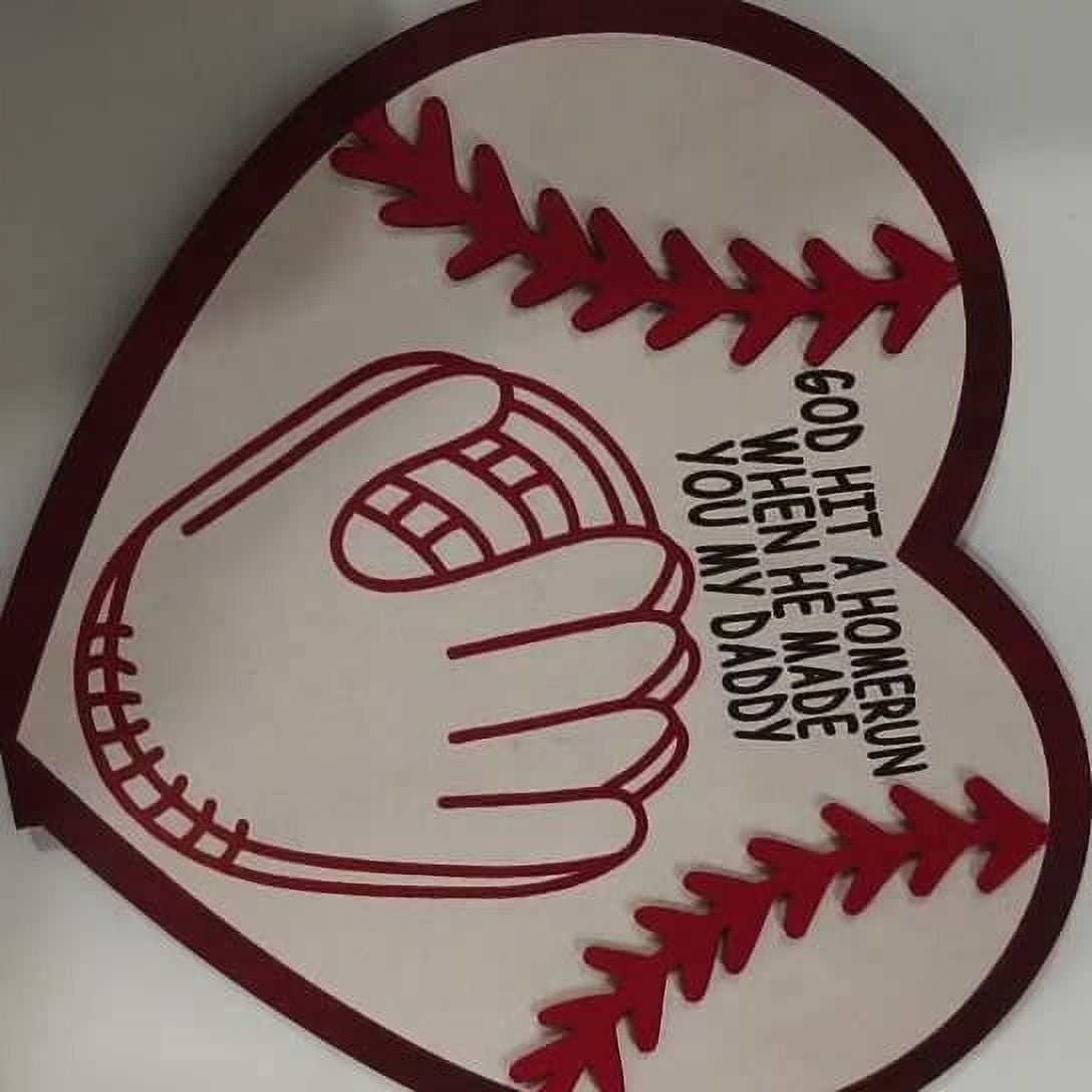 NSESSHome Wooden Baseball Sign for Father's Day, Custom Name Gift for ...