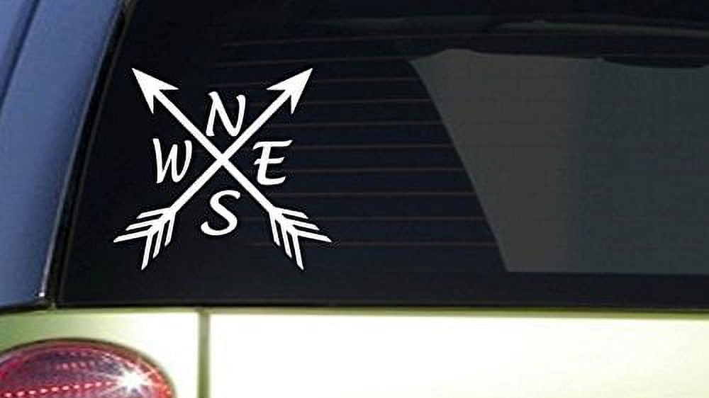 NSEW Arrow *I430* 6 inch wide Sticker bow laptop decal - Walmart.com