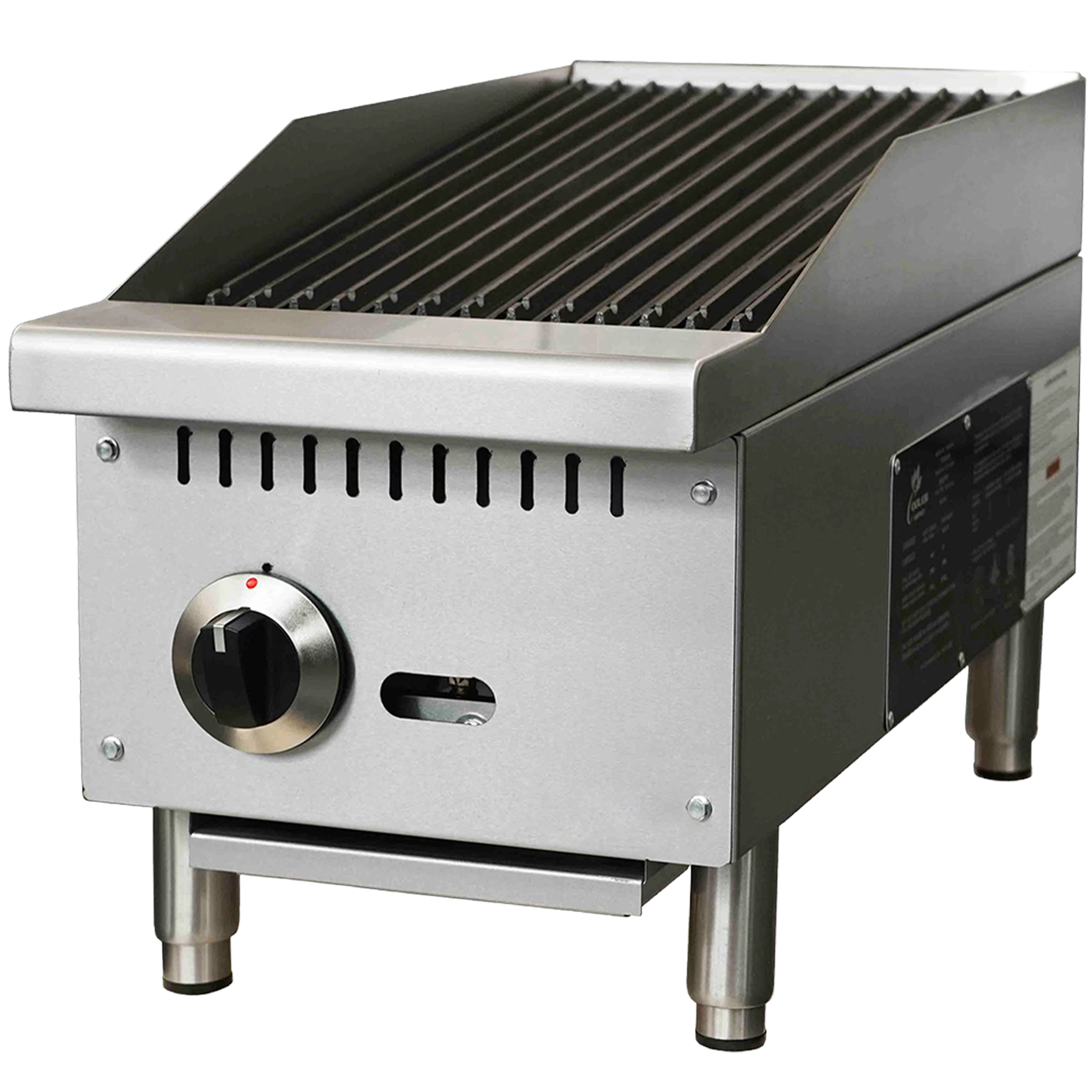 NSF 12 in. Radiant Broiler, Commercial Gas Charbroiler, Charbroil Grill ...