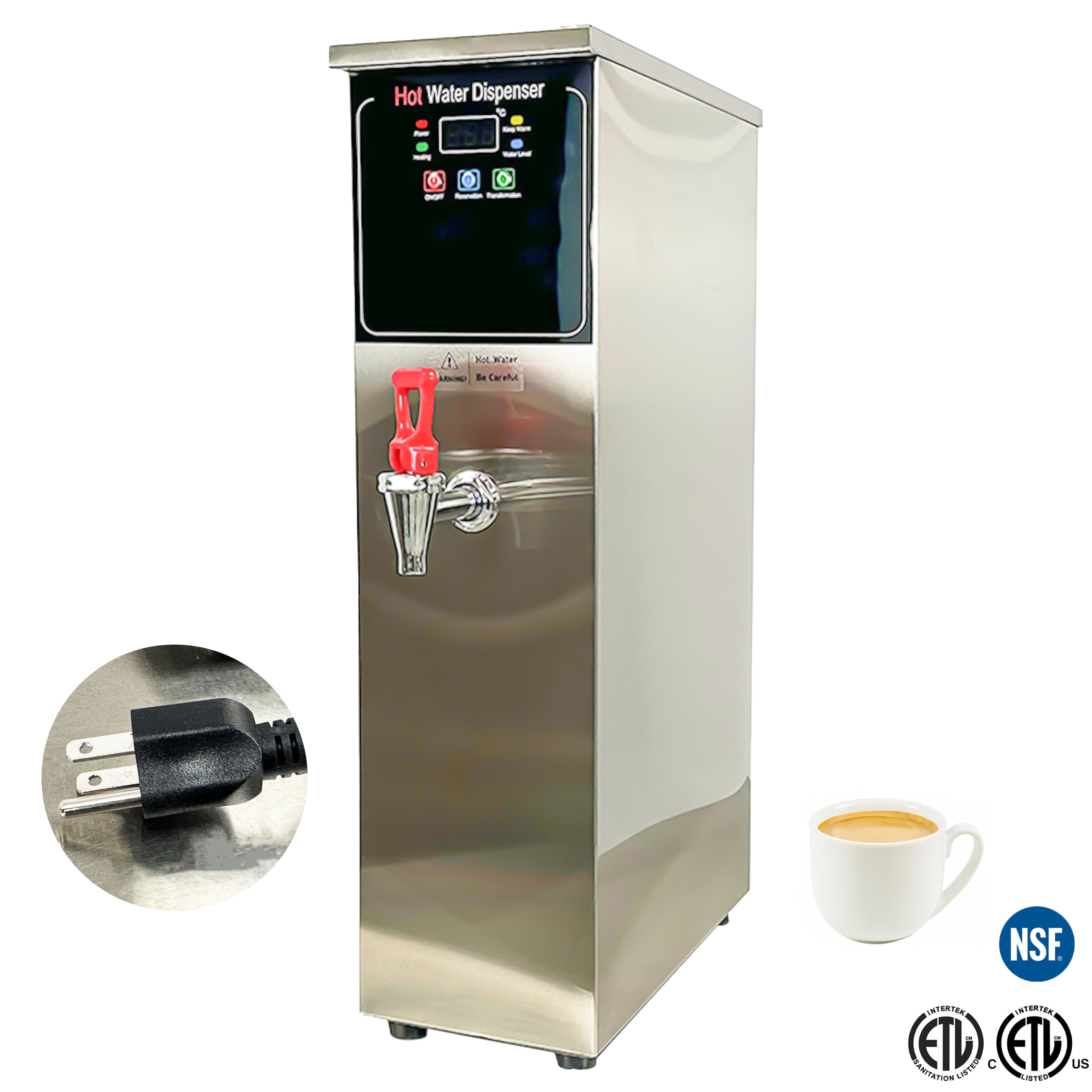 NSF 1500W Water Boiler Hot Water Dispenser, 60L Fast Heating, 5 Gallon ...