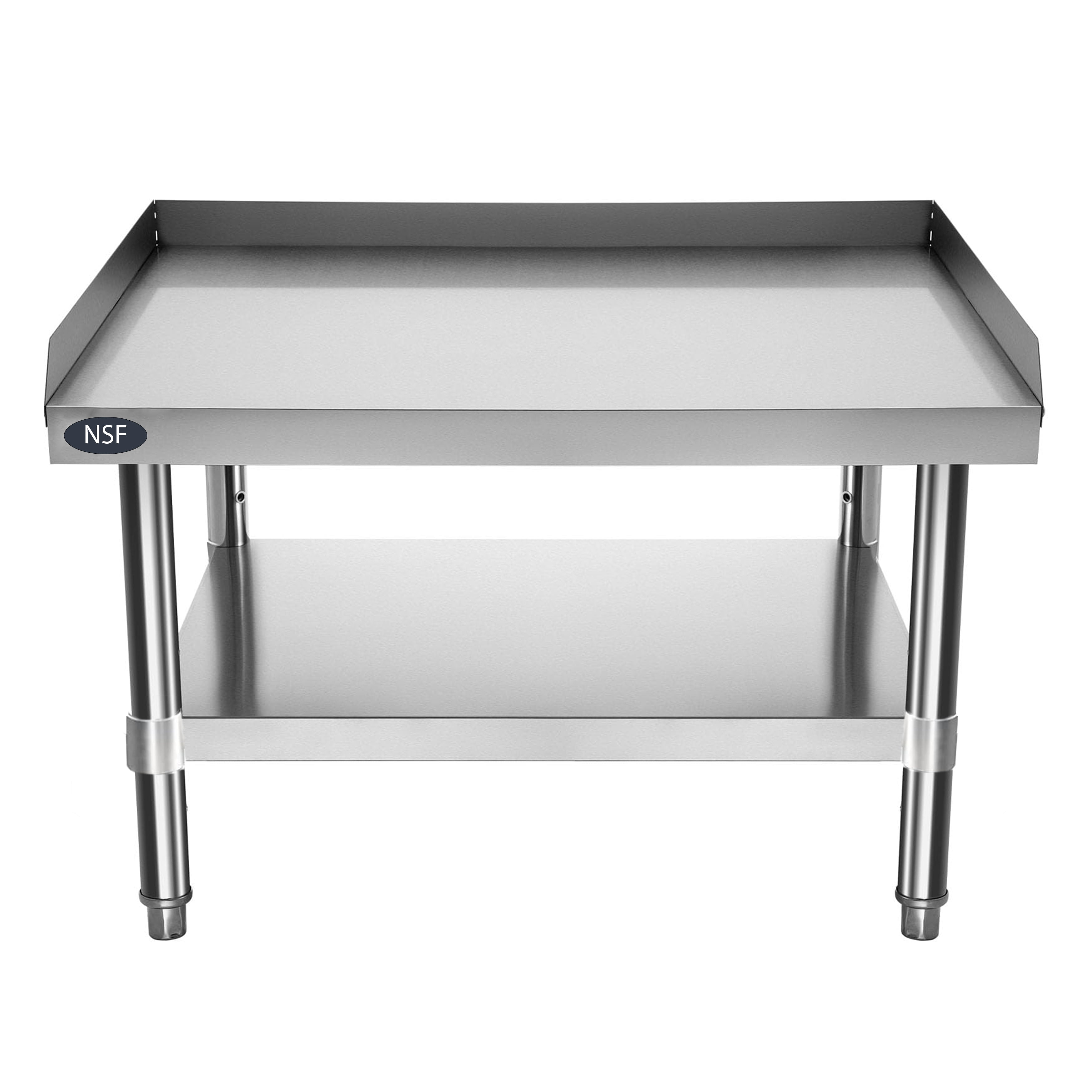 NSF 24 in. Work Table, Upturned Edge Stainless Steel Kitchen Utility ...