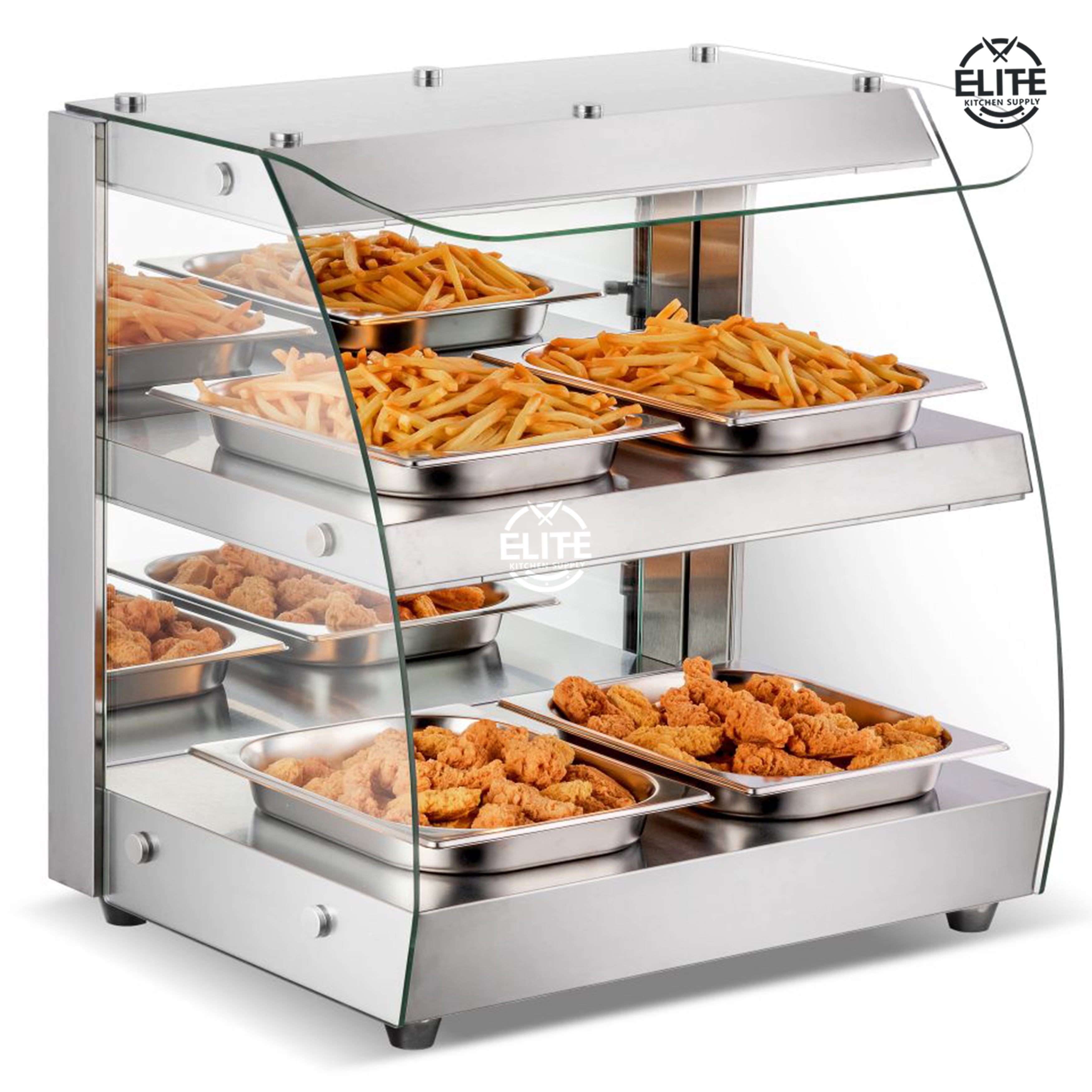 NSF 26 in. Countertop Food Warmer Glass Display Commercial Glass Bakery ...