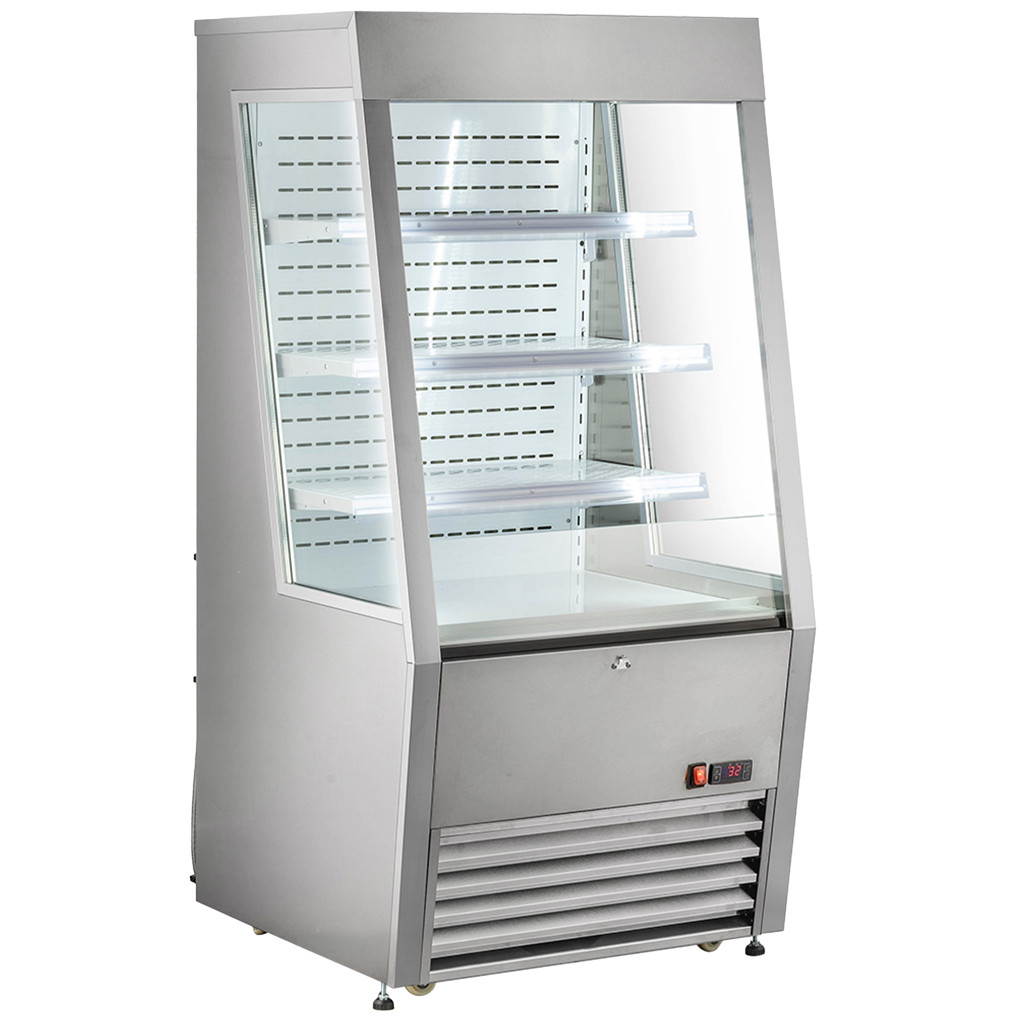 NSF 29 in. Countertop Refrigerator, Open Air Refrigerator Display 8.6 ...