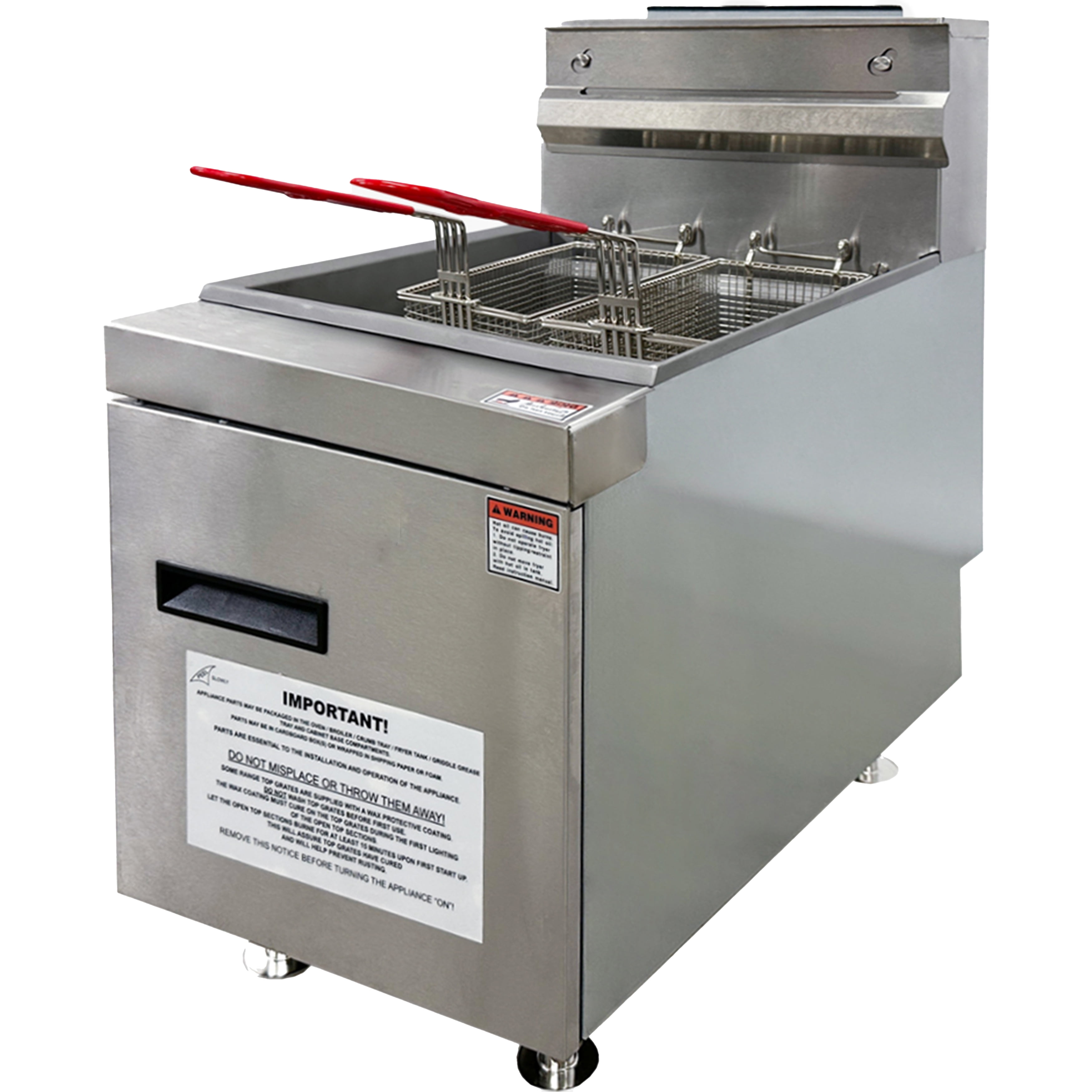 NSF 35 lb. Capacity Countertop Fryer, 3 Burners Natural Gas/Liquid ...