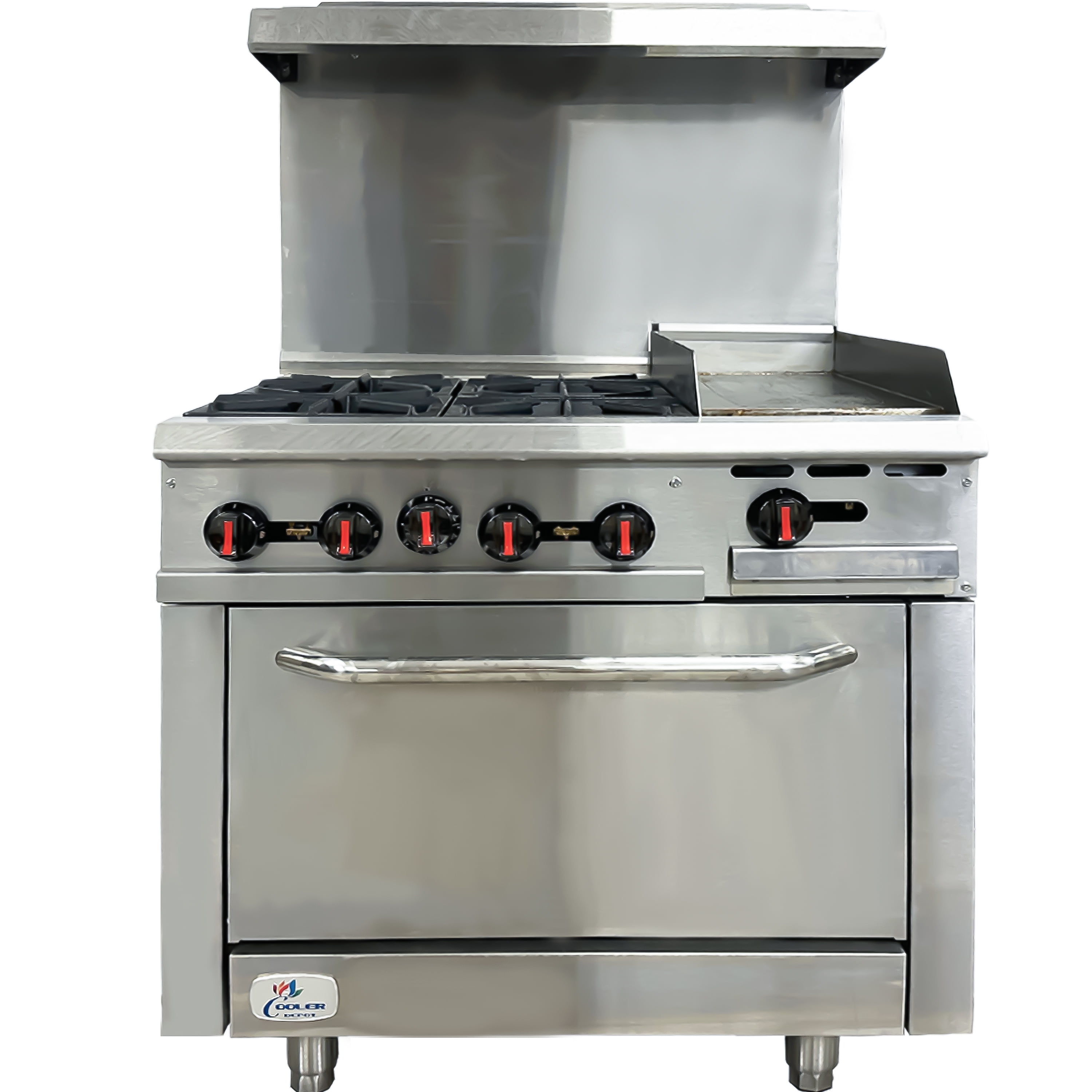 NSF 36 in. Commercial Oven Range with 4 Burners&12'' Griddle, 171,000 ...