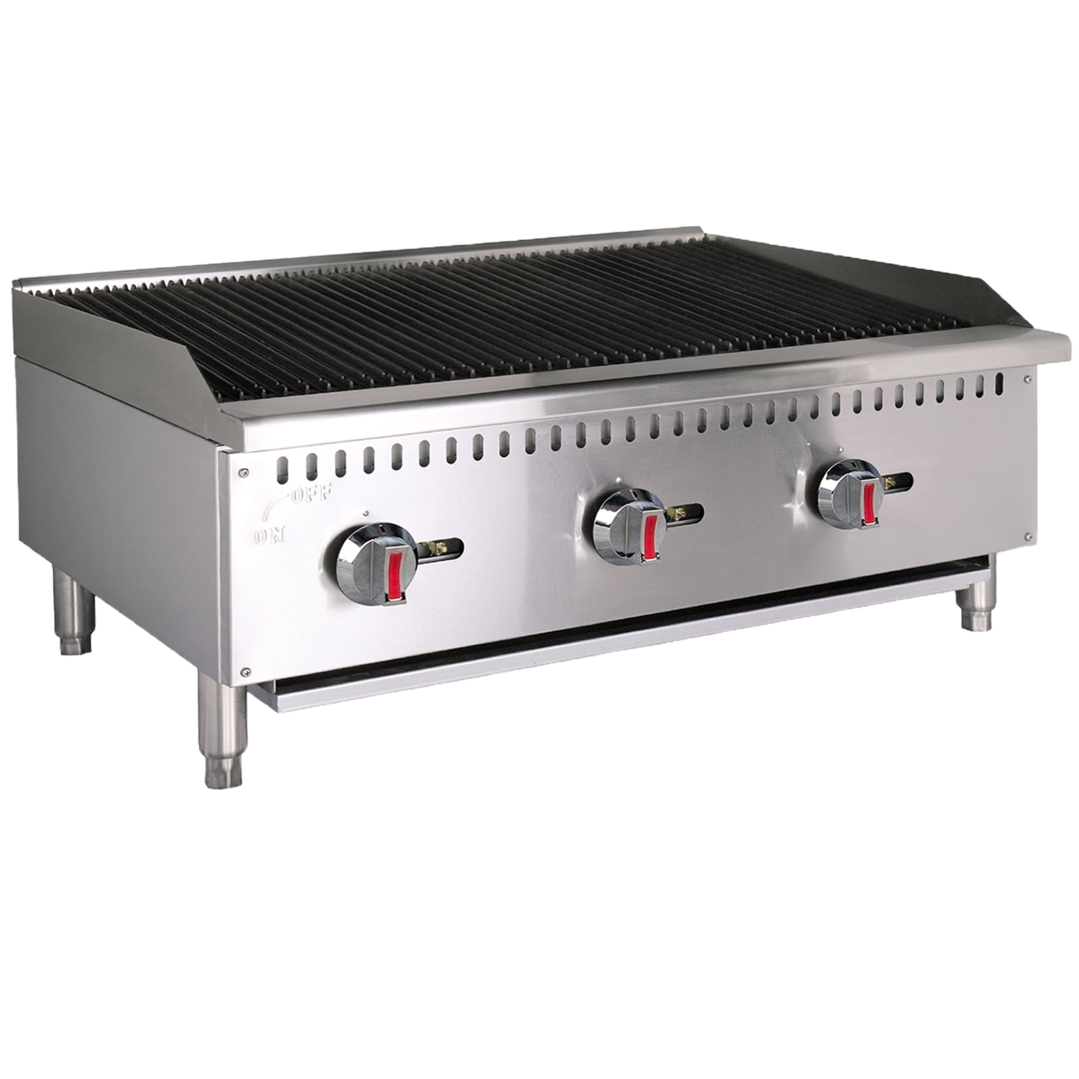 NSF 36 in. Radiant Broiler, 3 Burners Commercial Radiant Broiler Grill ...