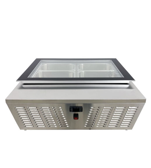 NSF 4 Pan Countertop Gelato Ice Cream Display DW-67L - Walmart.com