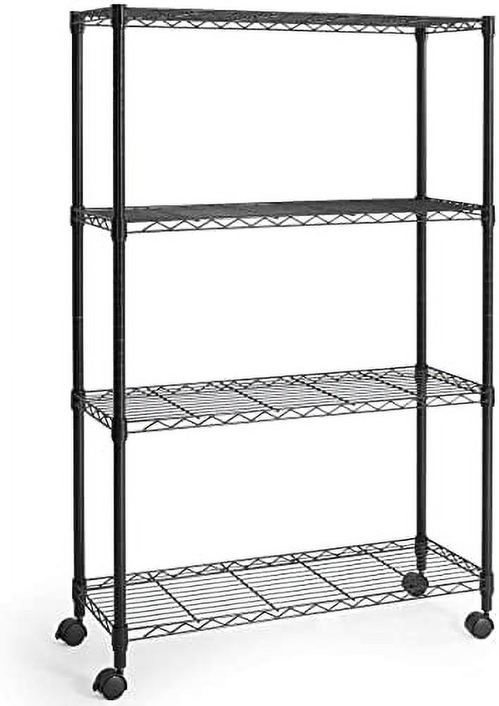 NSF 4 Tier Adjustable Wire Shelving Unit Wire Rack Shelving Metal Steel ...