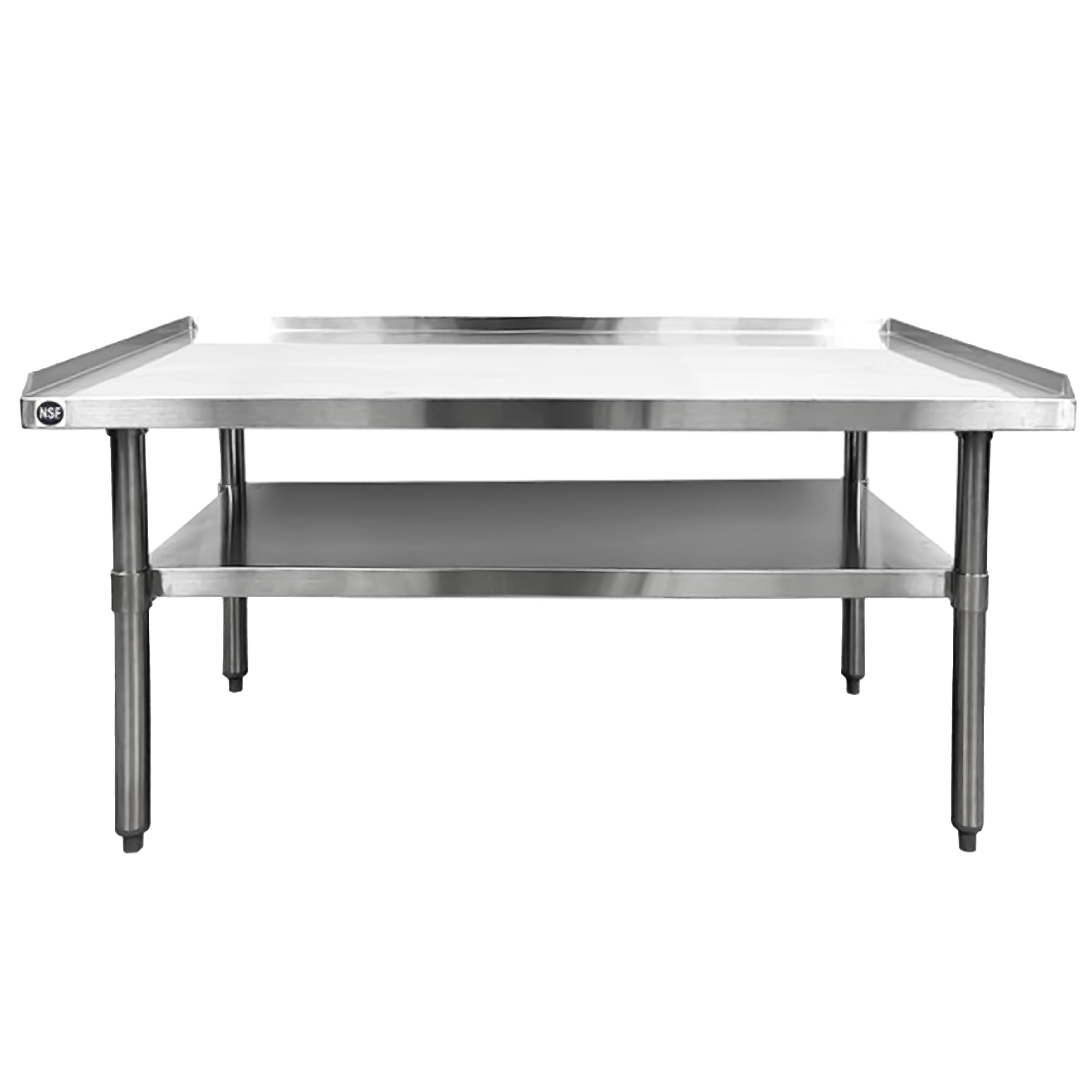 NSF 48 in. Work Table, Upturned Edge Stainless Steel Kitchen Utility ...