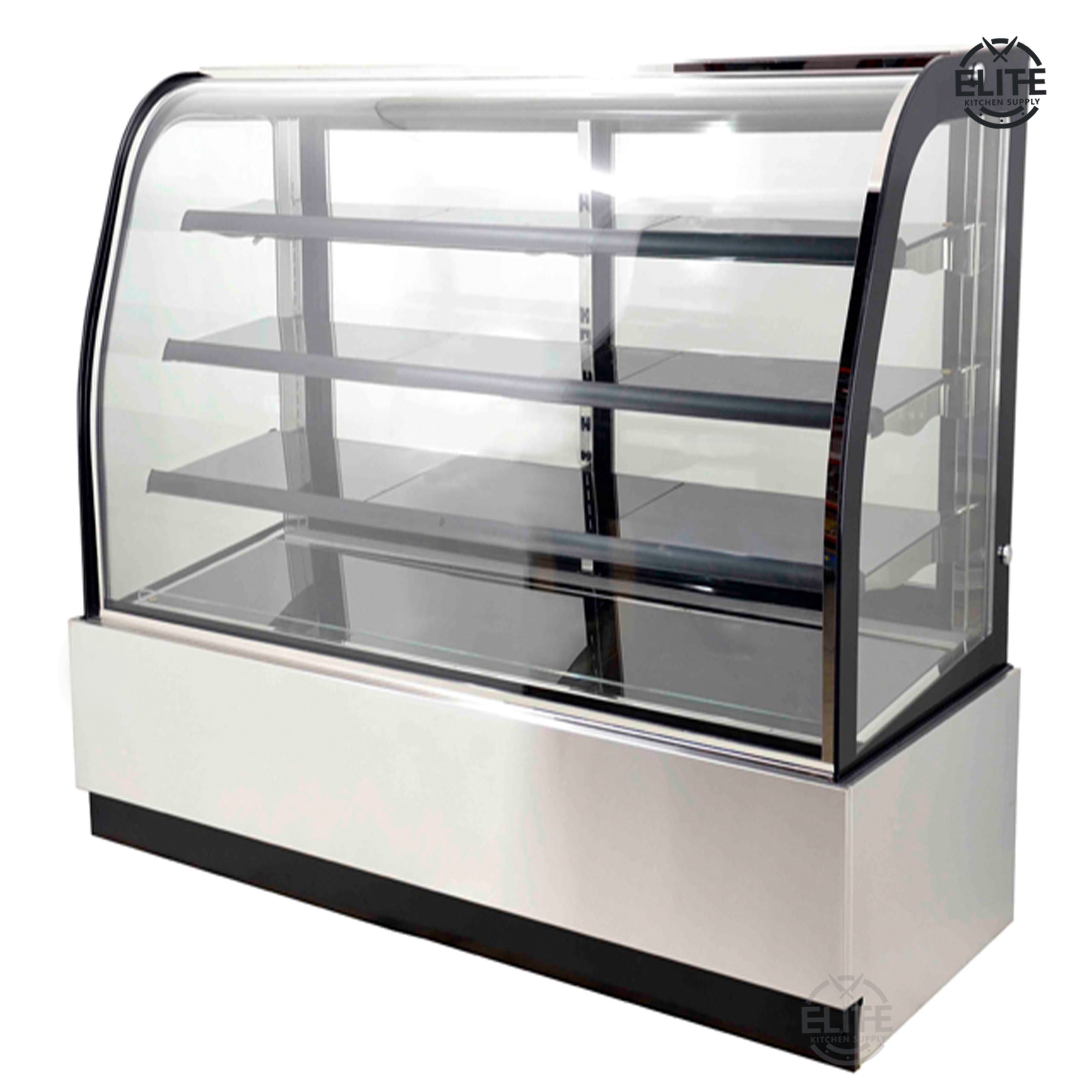 NSF 48in. Refrigerated Bakery Display Cooler, Curved Glass Commercial ...