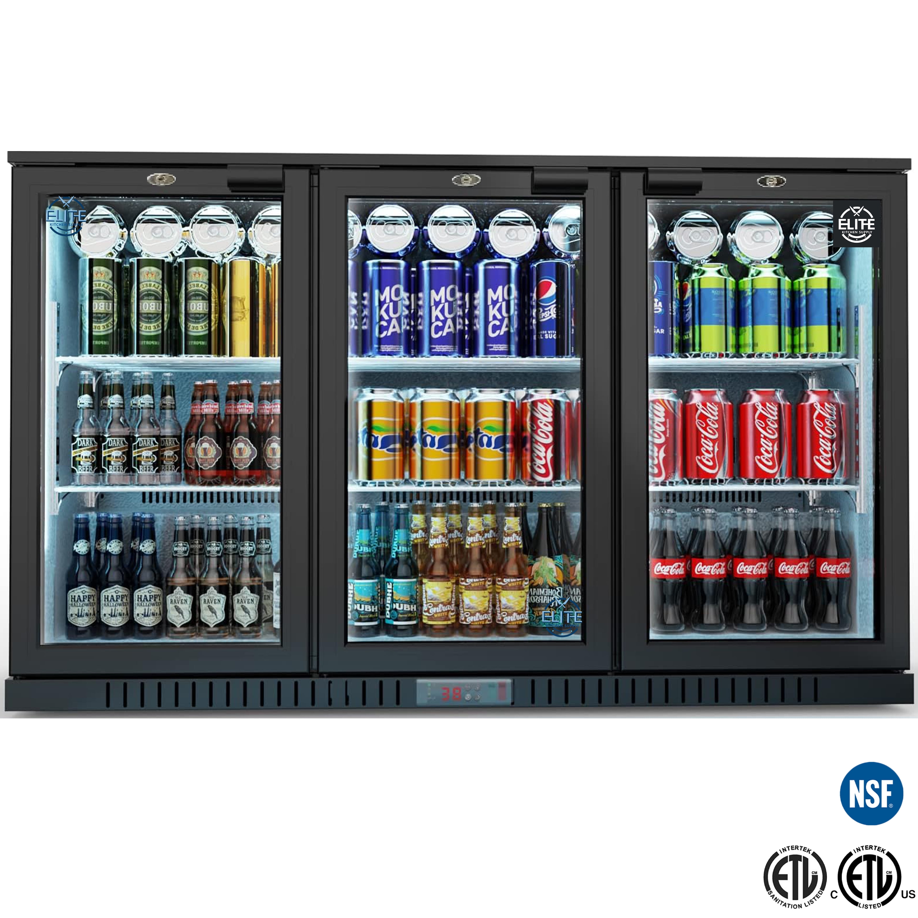 NSF 53 in. Back Bar Cooler Commercial Counter Height Refrigerator 11.3 ...
