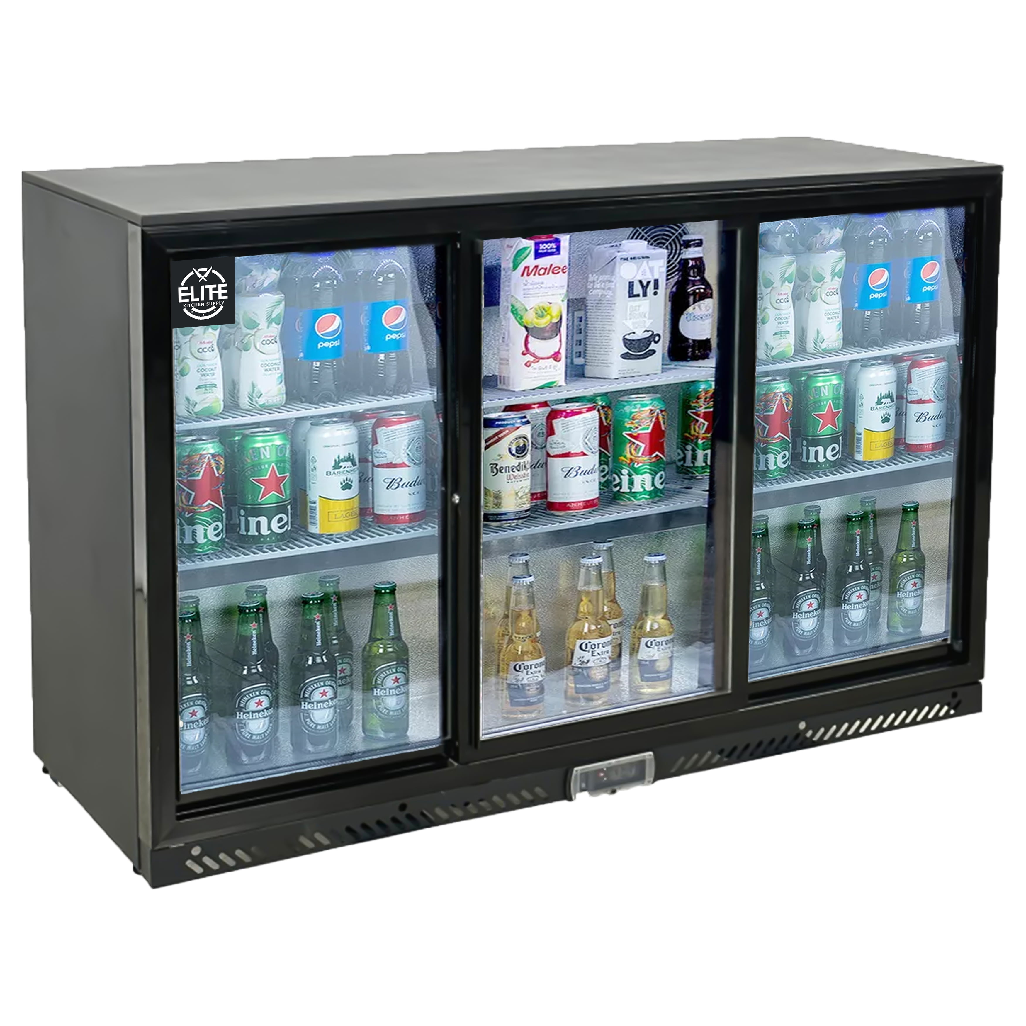 NSF 53 in. Commercial Merchandiser Beverage Back Bar Cooler Slide Door ...