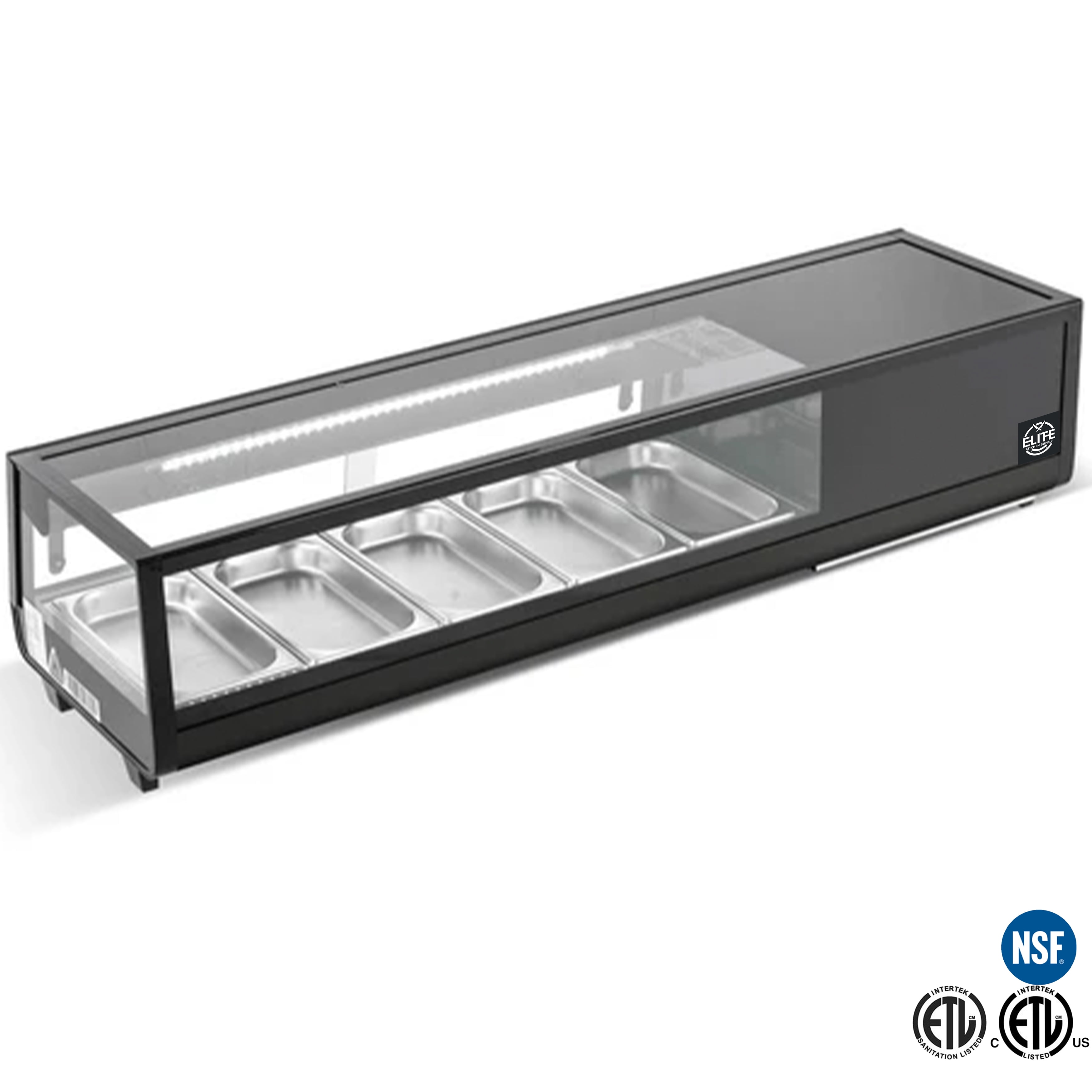 NSF 54 in. Glass Sushi Display Case, Sushi Refrigerator ETL Listed ...
