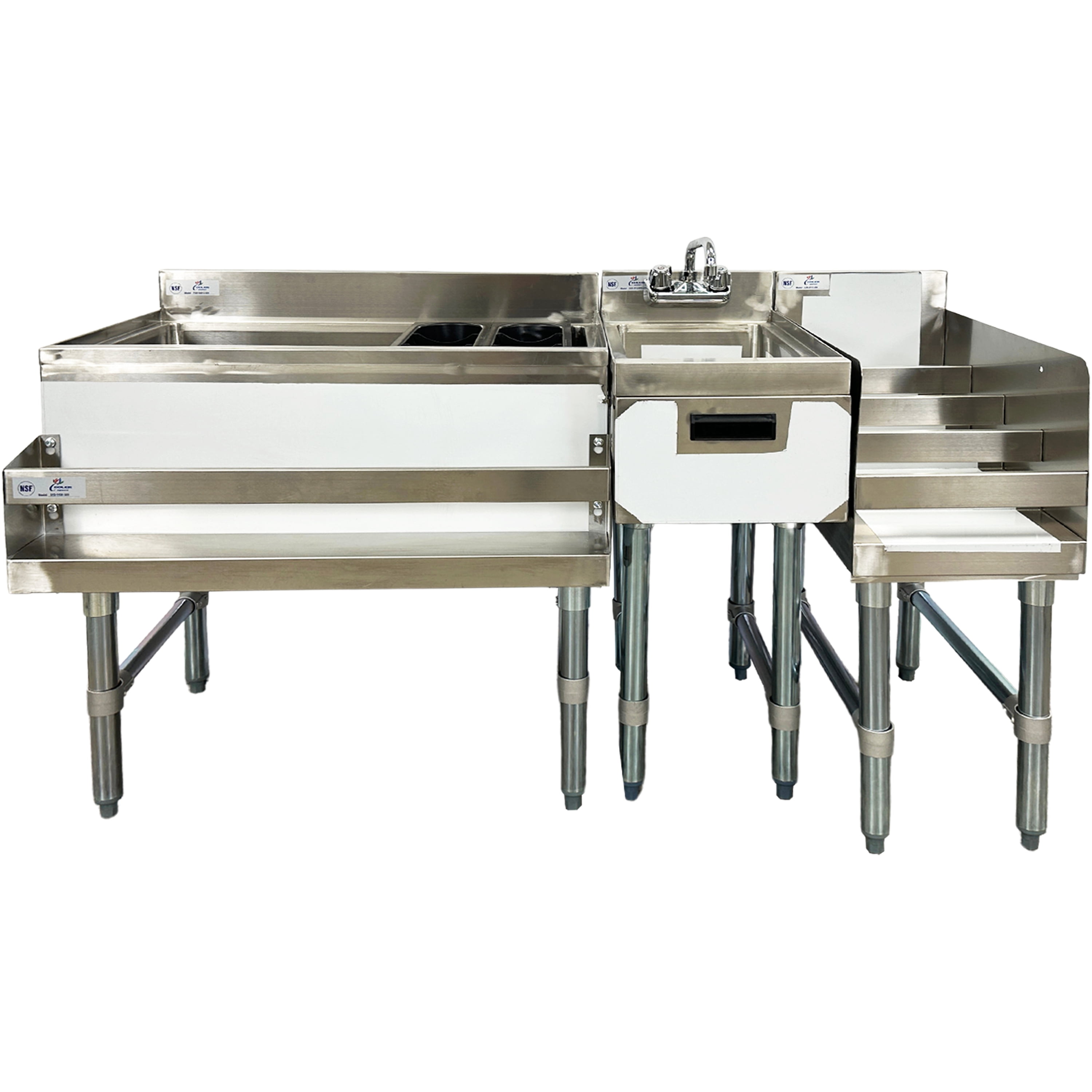 NSF 54''x22''x33'' Commercial Underbar Counter Cocktail Drink Station ...