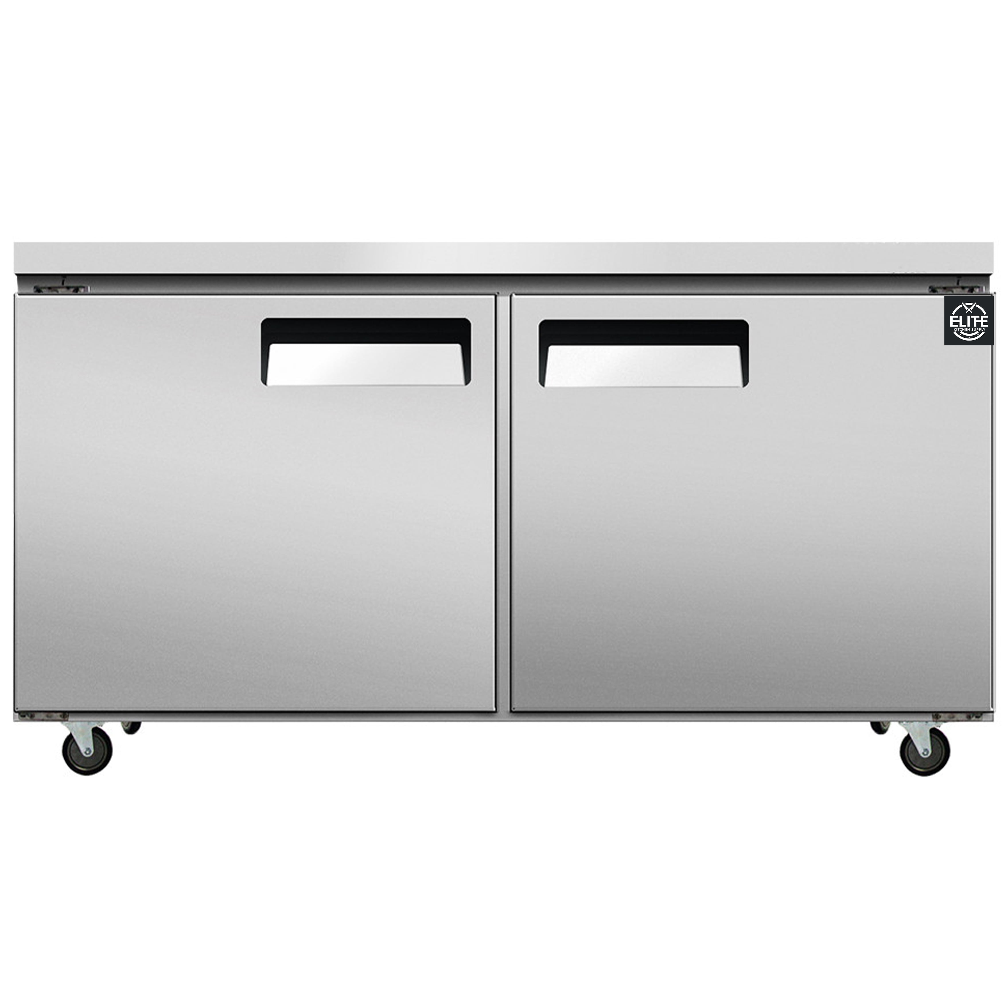 NSF 60 in. Undercounter Refrigerator 13 Cu.Ft. Two Door Worktop ...