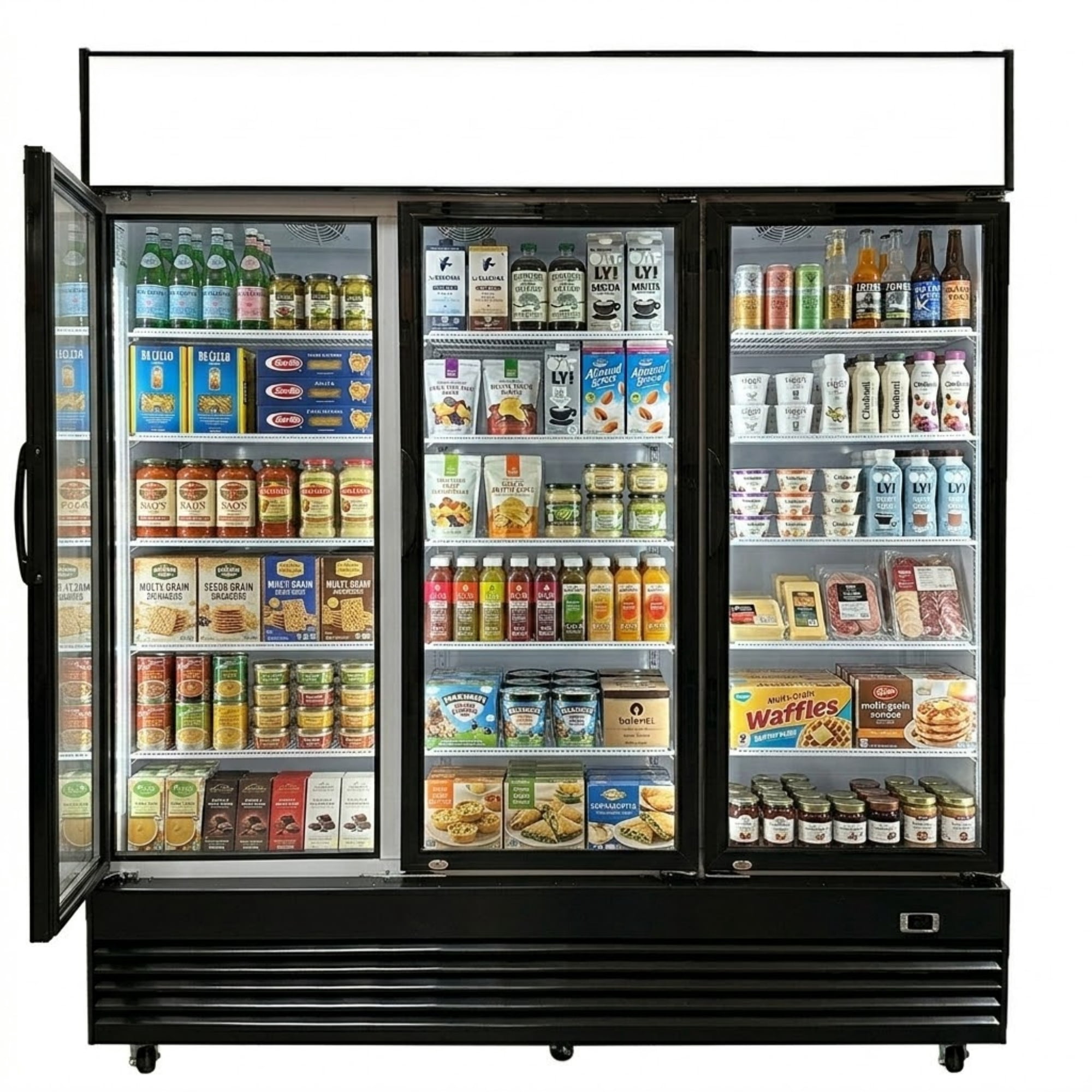 Cooler Depot 64 in. Three Glass Door Commercial Merchandiser ...