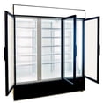 74 in Commercial 3-Glass Door Upright Reach-In Merchandiser Cooler, 60 ...