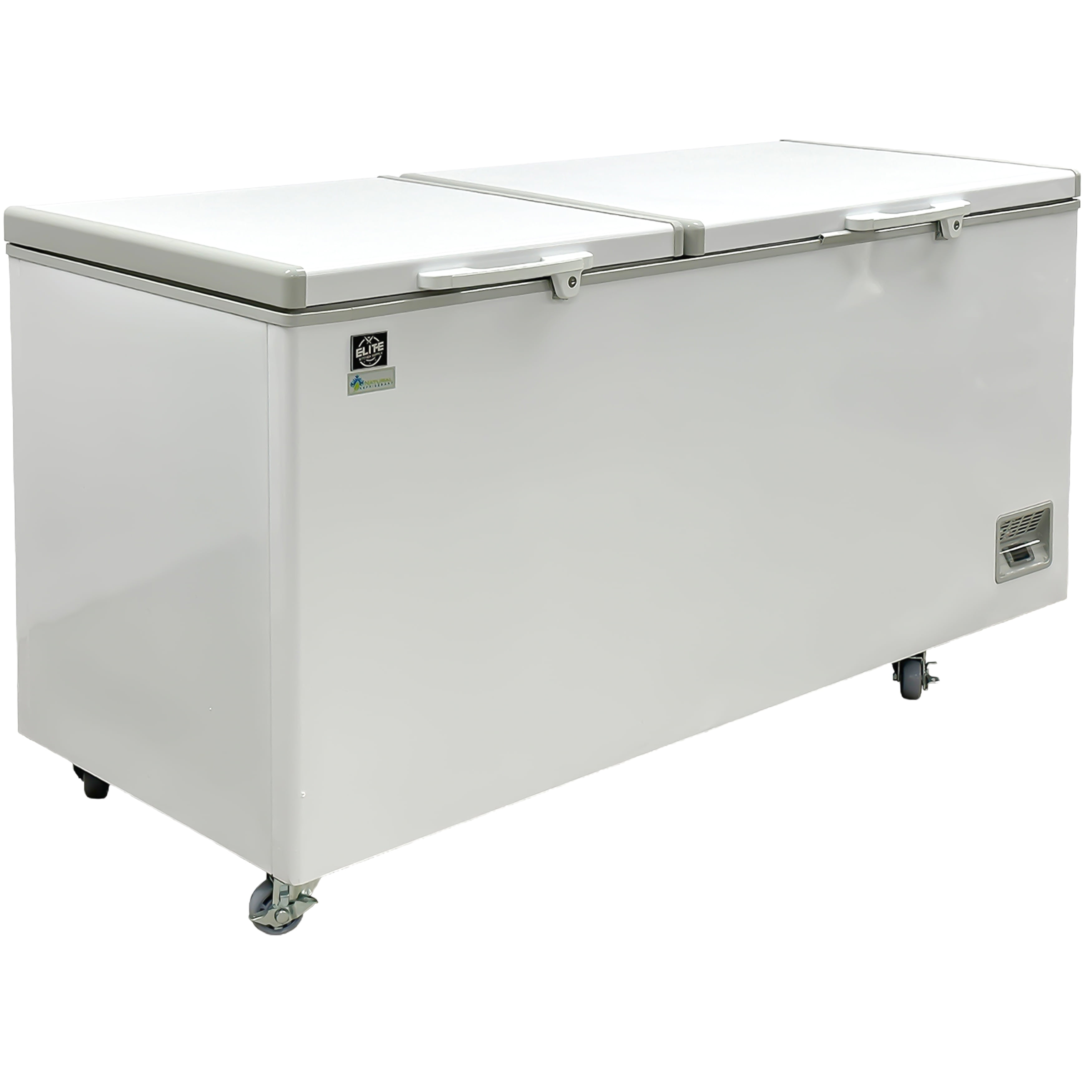 72″ Commercial Chest Freezer – 620L (18 cu. ft.) Capacity, Dual Hinged ...