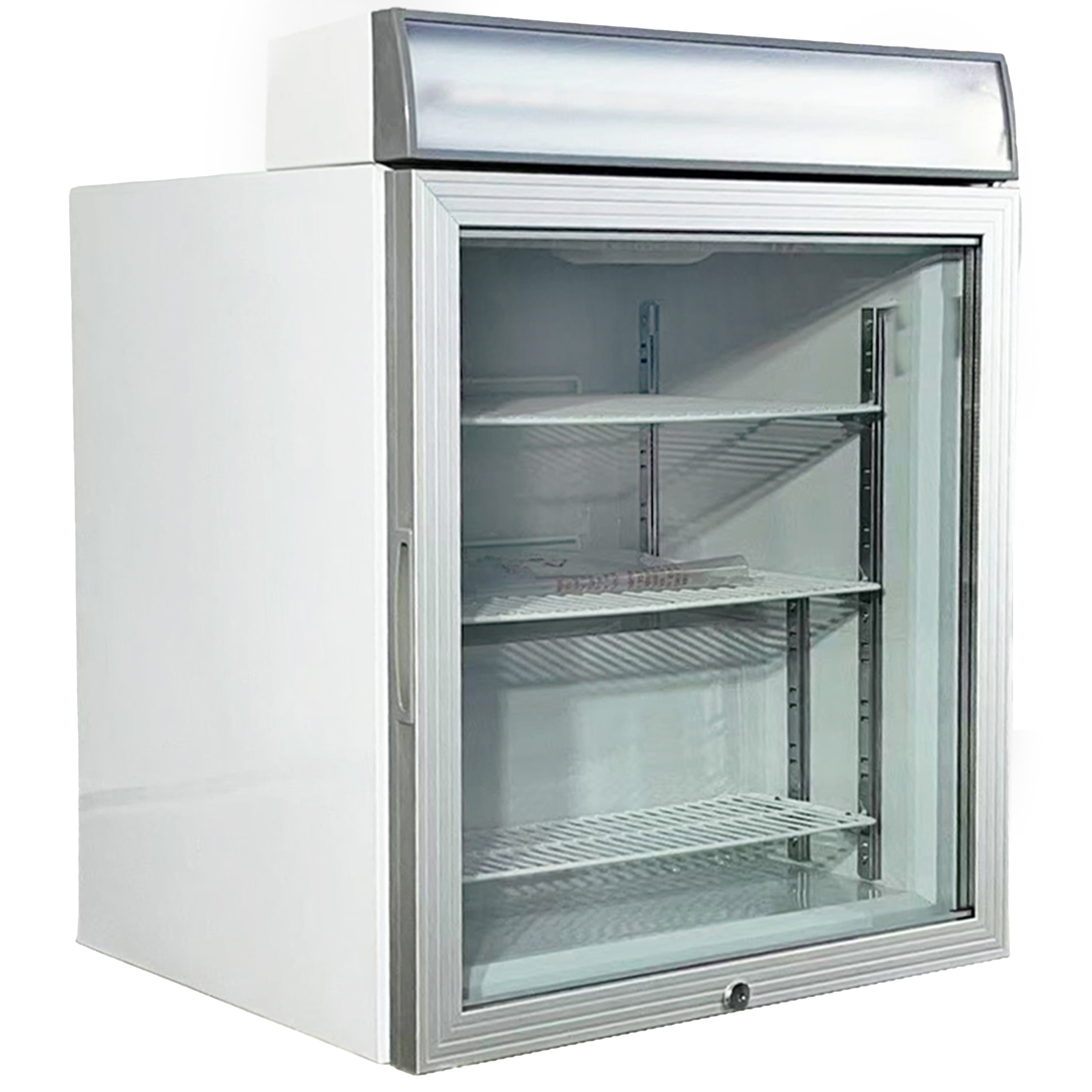 NSF 88L Countertop Freezer, 24 in. Glass Door Display Freezer 4 Cu.Ft ...
