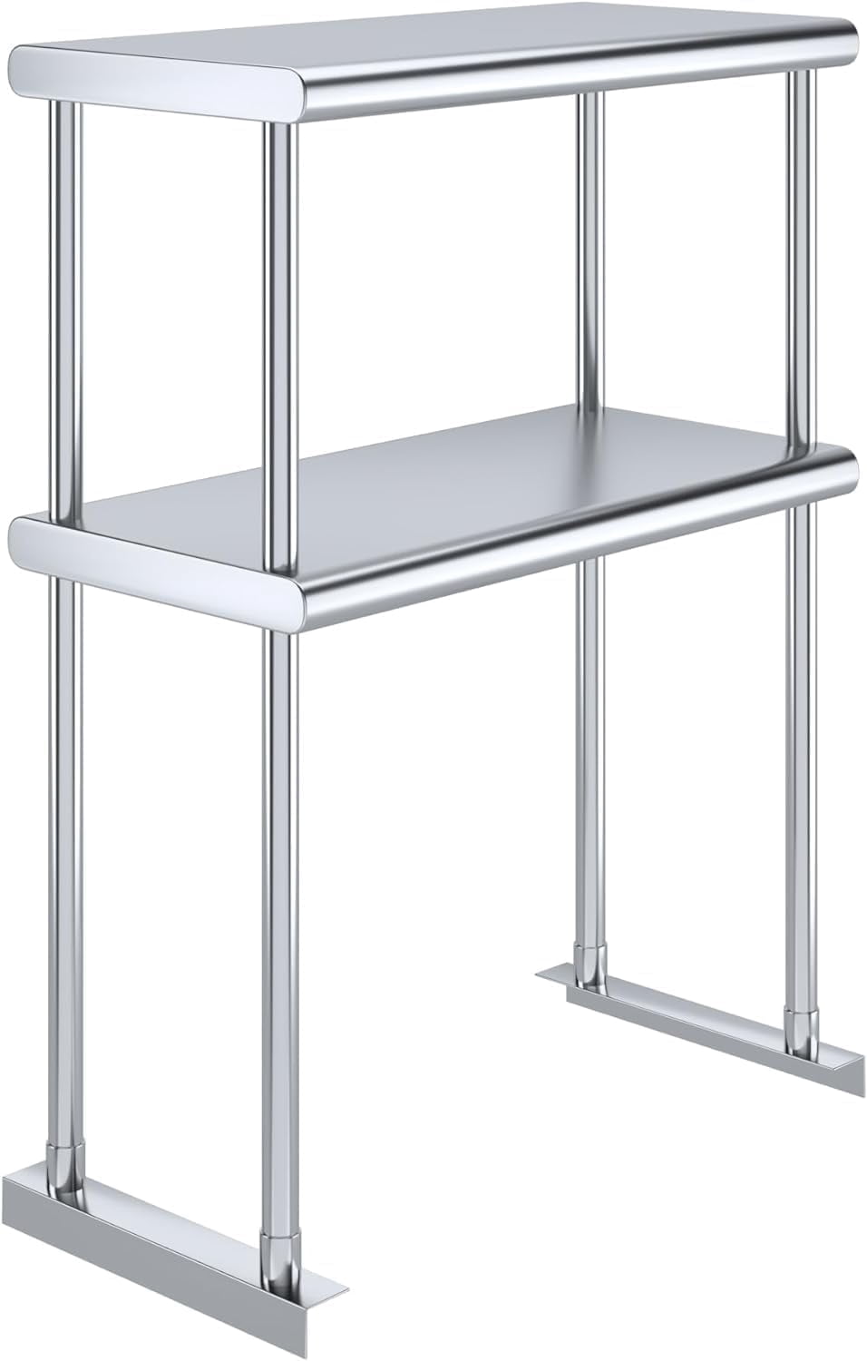 NSF Certified 18 Gauge Heavy Duty Stainless Steel Double overshelf with ...