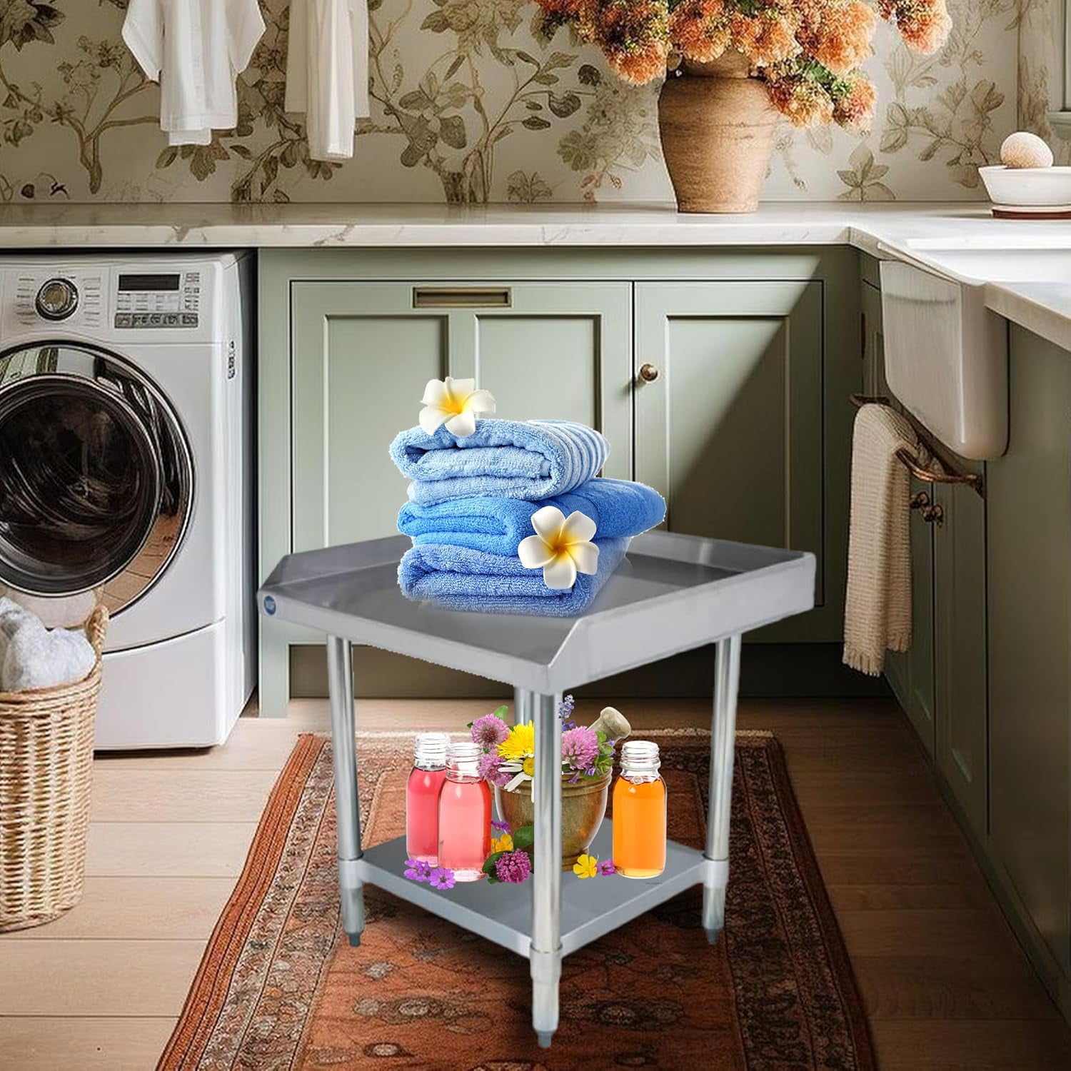 NSF Certified 18 Gauge Heavy Duty Stainless Steel Equipment Grill Stand ...