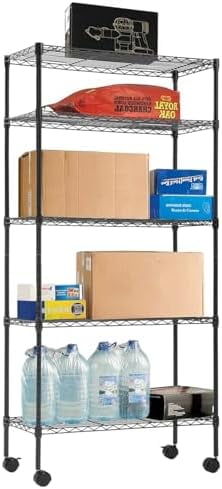 NSF Certified 5-Tier Wire Rack Shelving: Versatile Storage Solution ...