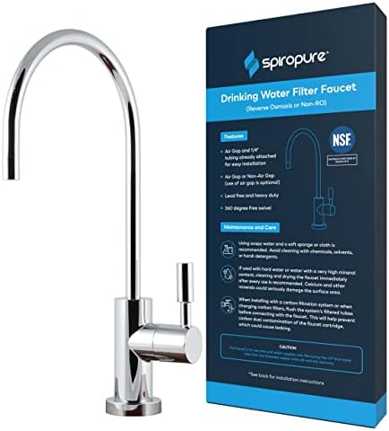 NSF-Certified Lead-Free Air Gap RO Faucet, Polished Chrome, Reverse ...