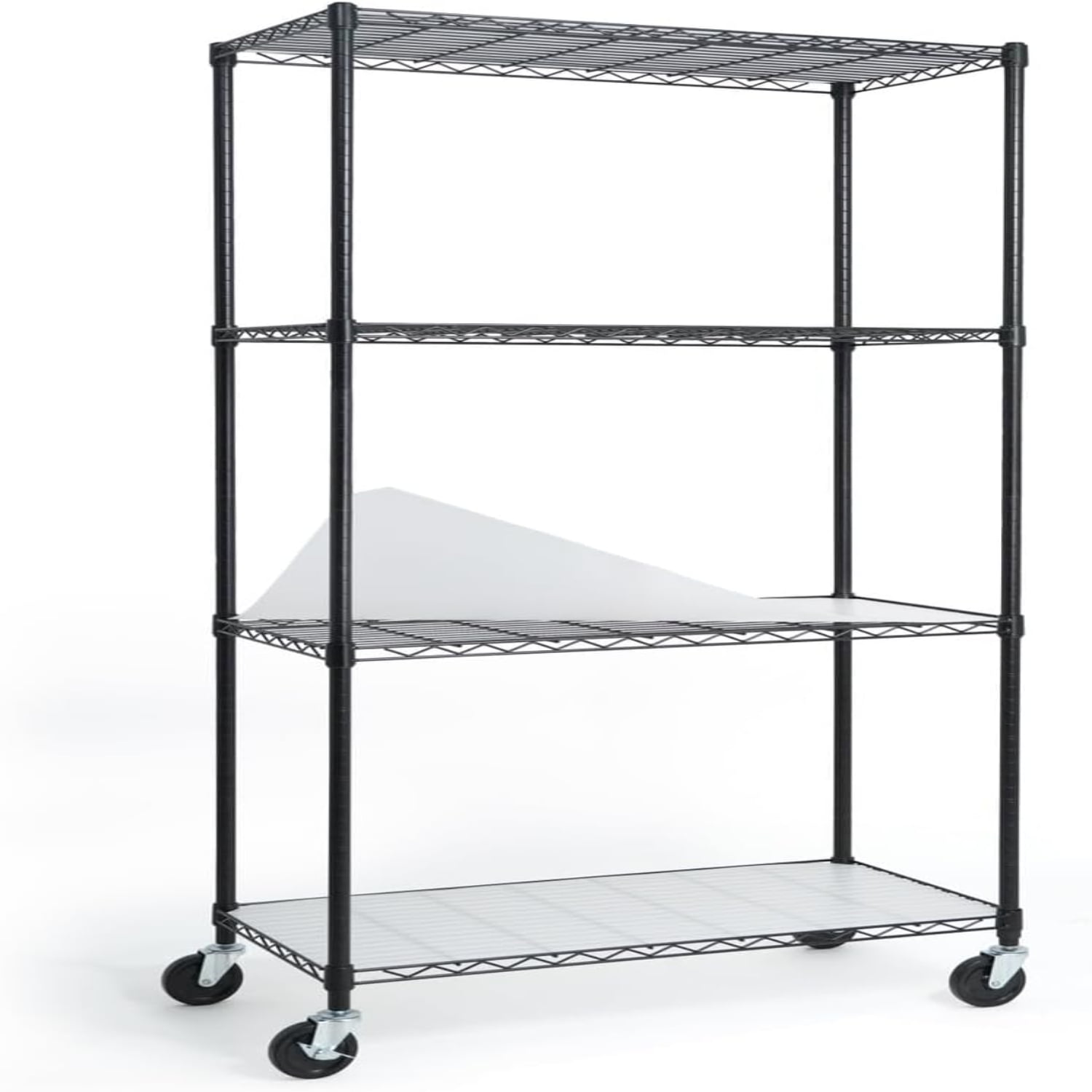 NSF Commercial Grade Heavy Duty Wire Shelving w/Wheels Leveling Feet ...