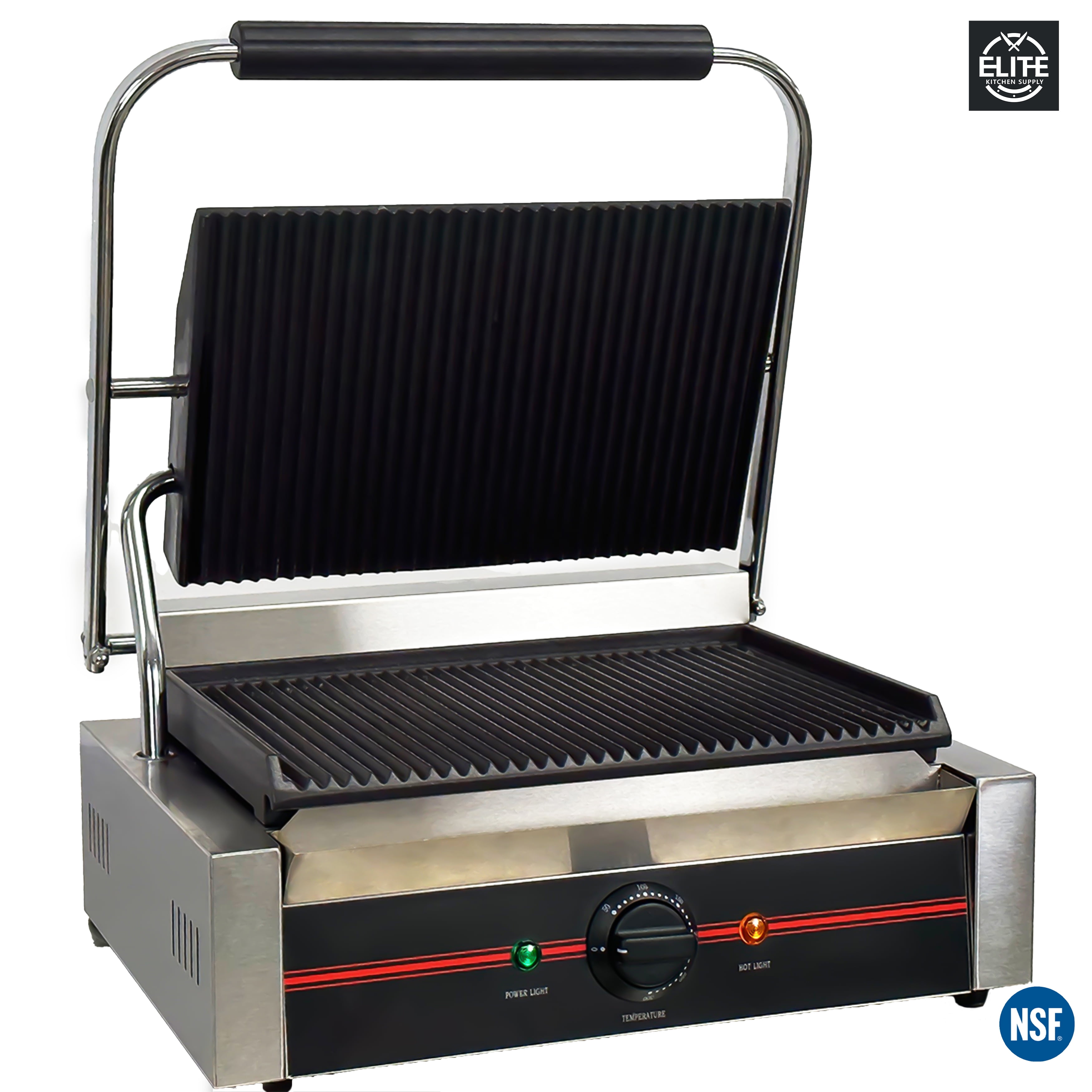 NSF Commercial Panini Contact Grill, 1750W Sandwich Press Panini Maker ...