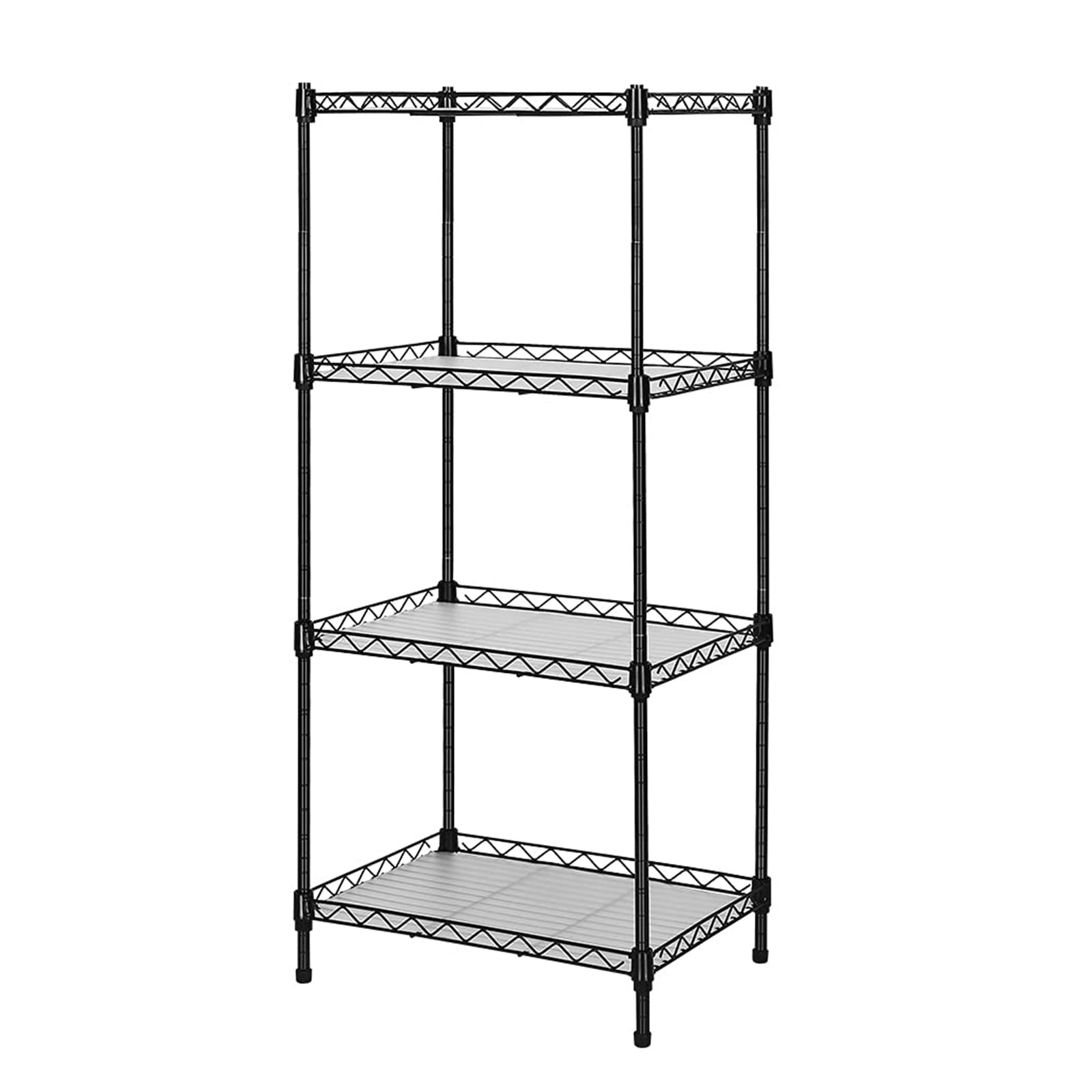 NSF Guangfoshun Black Wire Shelf 4-layer Metal Shelf 3-layer Shelf Unit ...