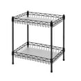 Nsf Guangfoshun Wire Shelving ,black 2 Tier Metal Storage Rack Shelf , Kitchen Storage Net