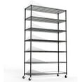 NSF Heavy-Duty 7-Tier Metal Shelving Unit - 2450 lbs Capacity ...