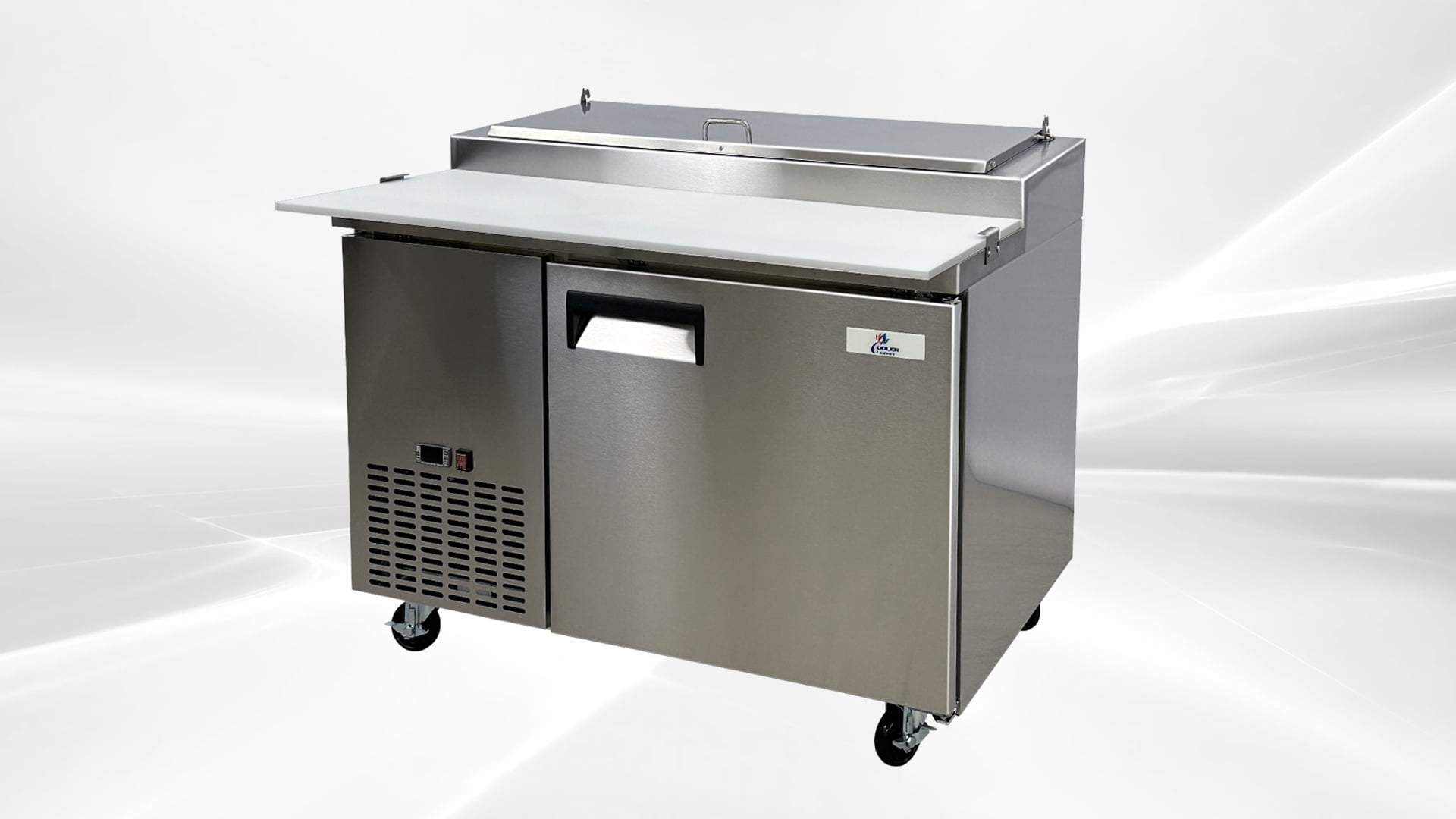 Cooler Depot 50 In. Stainless Steel Pizza Prep Table PICL1, NSF ...
