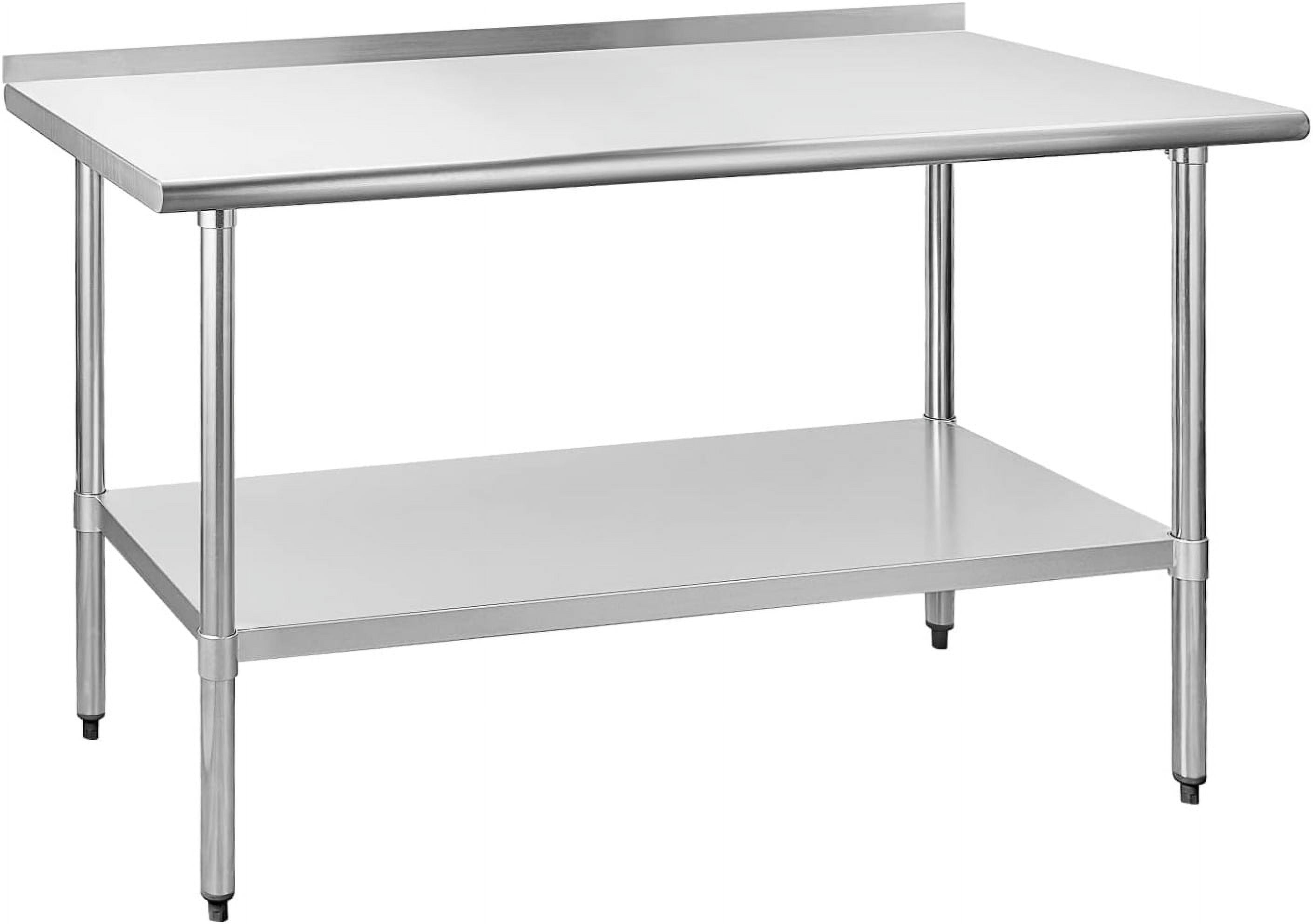 NSF Stainless Steel Table, 24 x 60 Inches Metal Prep & Work Table with ...