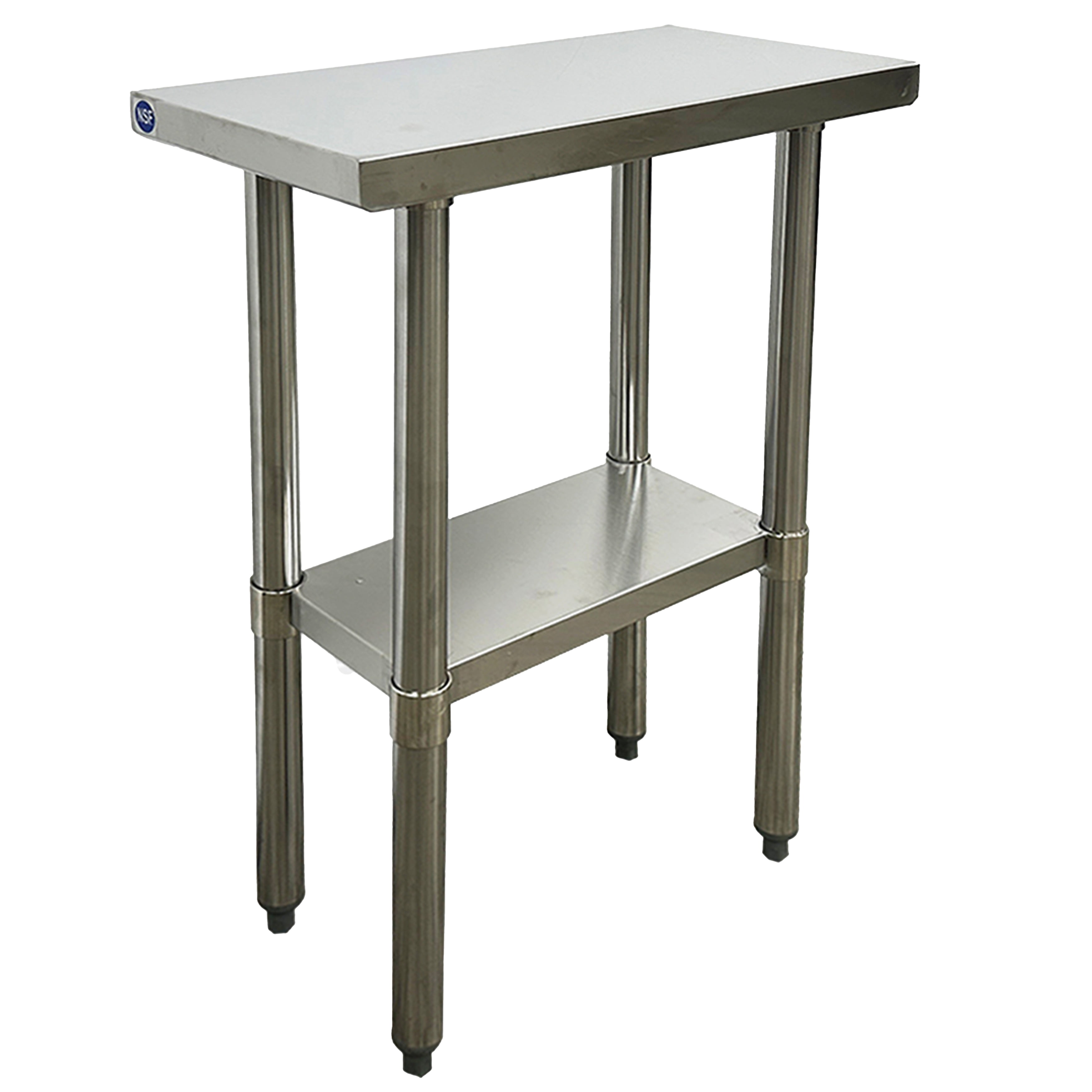 NSF Stainless Steel Work Table for Prep & Work 24 x 12 In. Commercial ...
