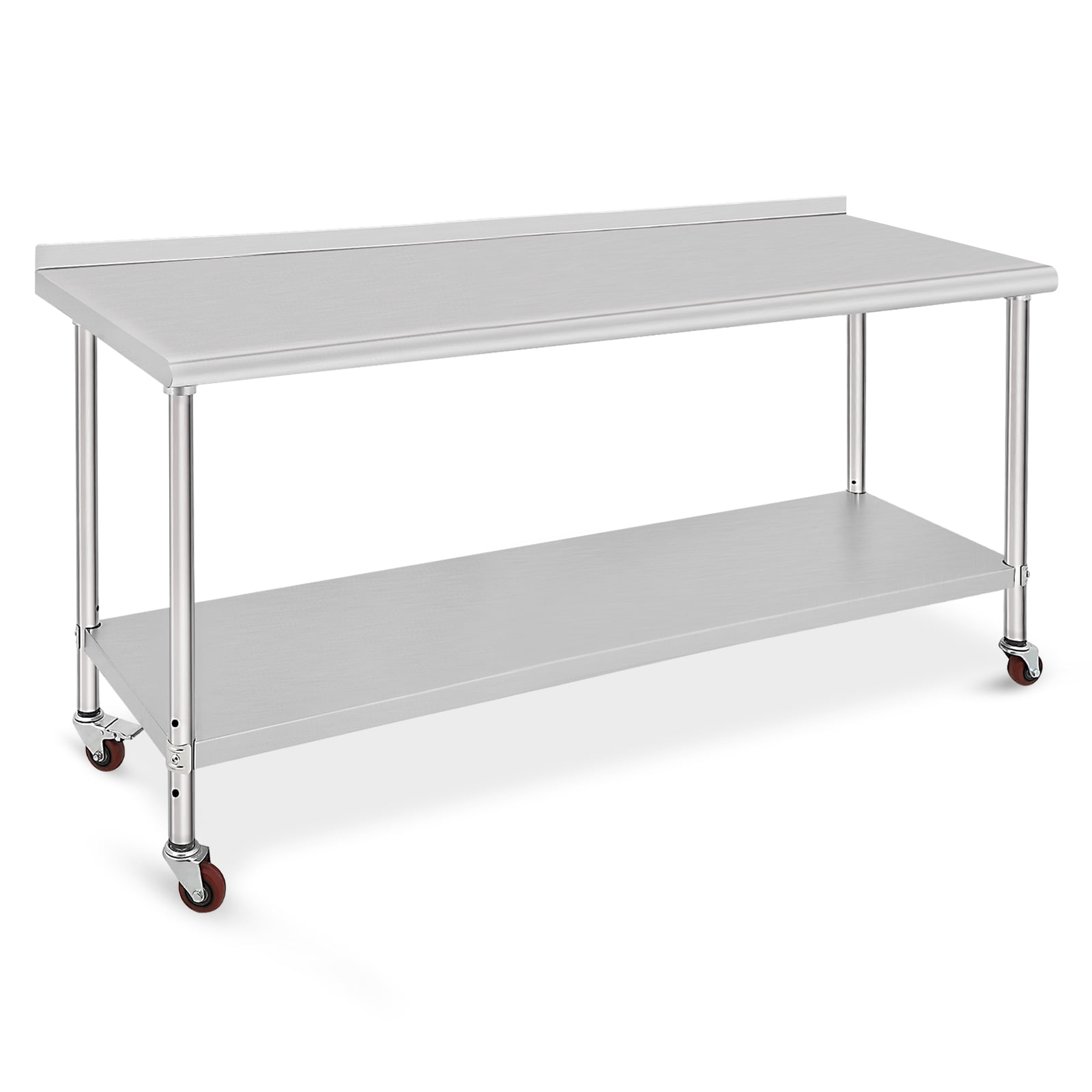 NSF Stainless Steel Worktable 72x30 In, Food Prep Stainless Steel Table ...