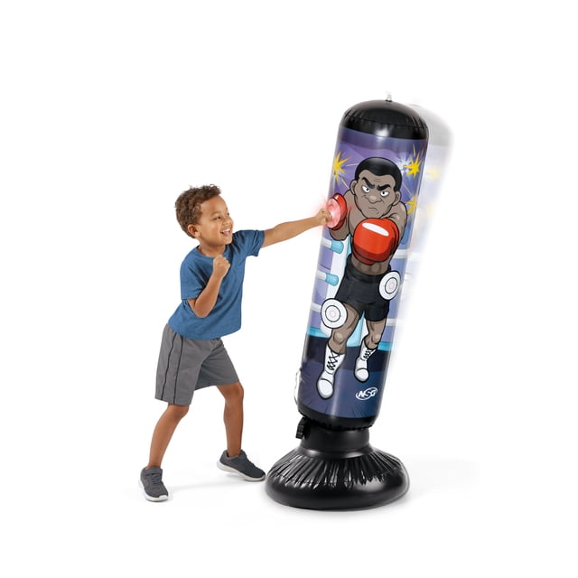 NSG Junior Electronic Weighted Kickboxing Punch Bag with LED Lights ...