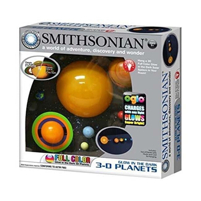 NSI Brand 3D Hanging Solar System, Glow in the Dark, Full Color, Room ...
