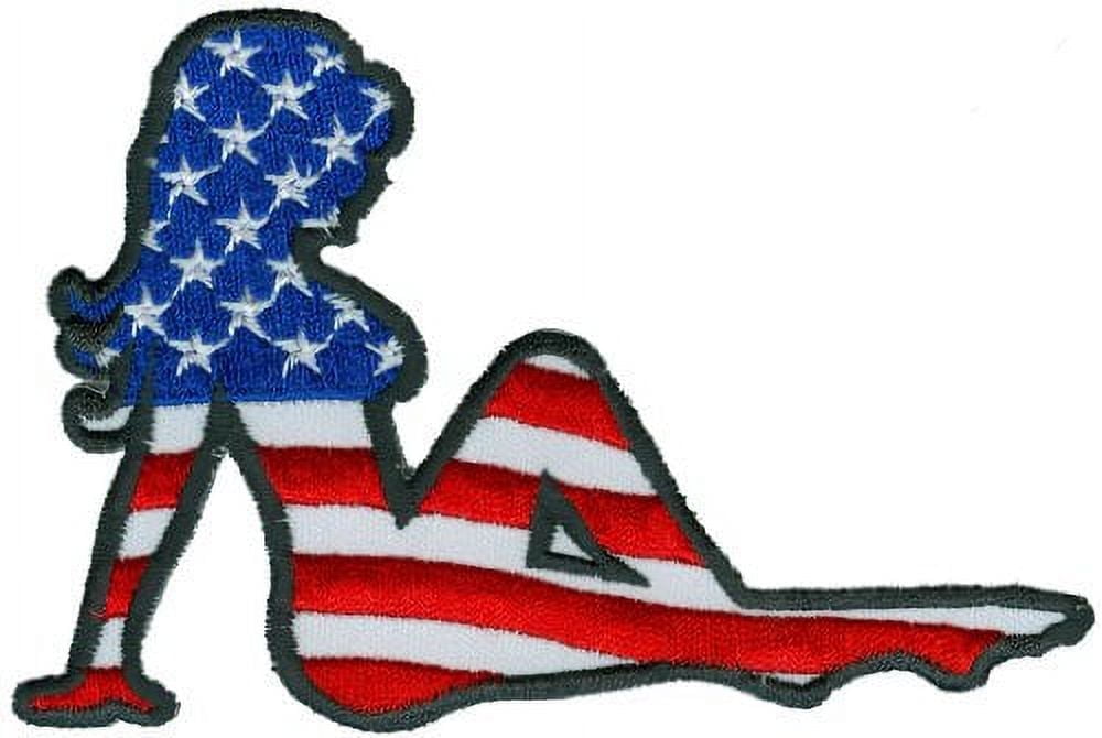 NSI - Mudflap Patriotic Flag Mama - Embroidered Patch - Walmart.com