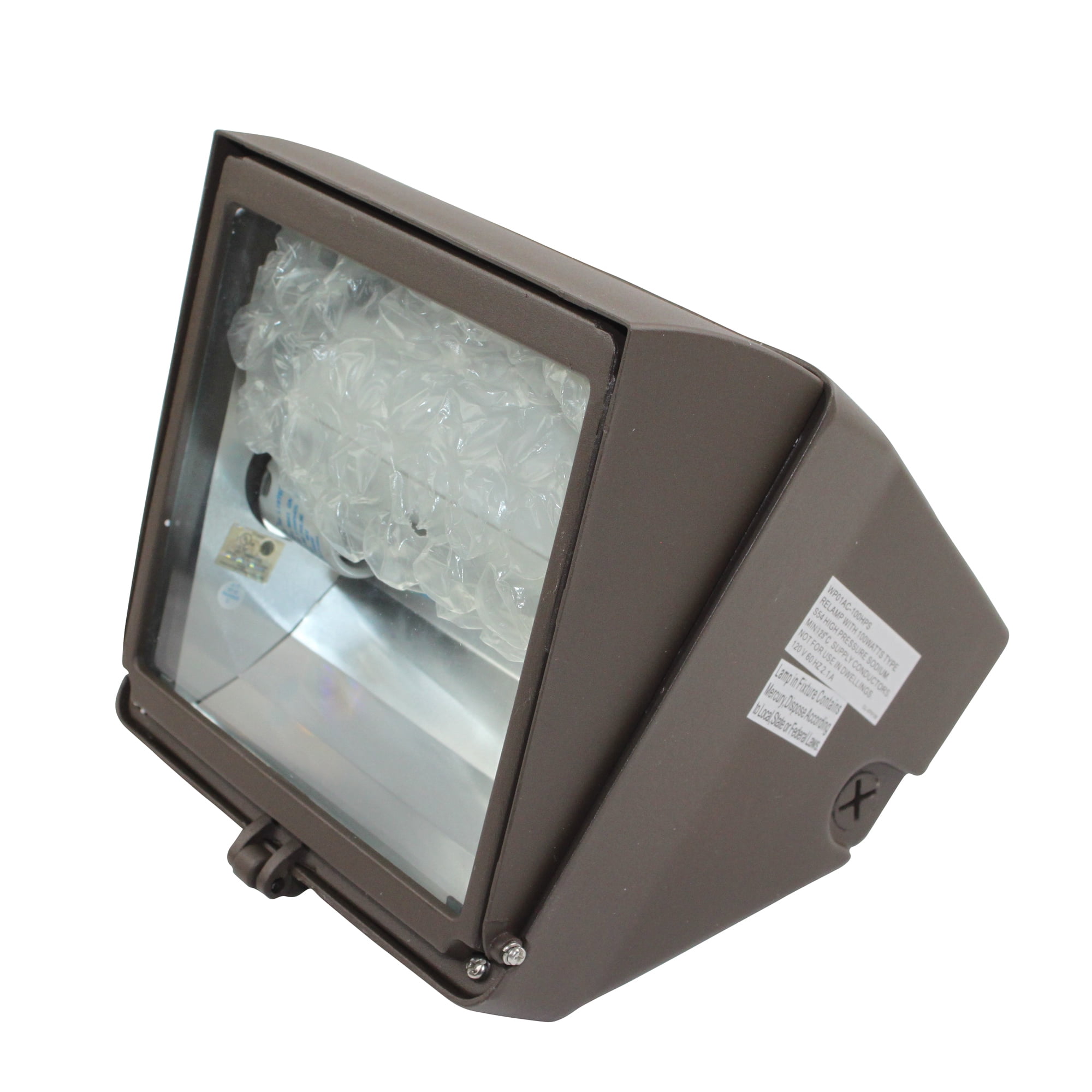 NSI WPCA100S Adjustable Wallpack 100W 120V/ 60Hz Ballast HPS Light ...