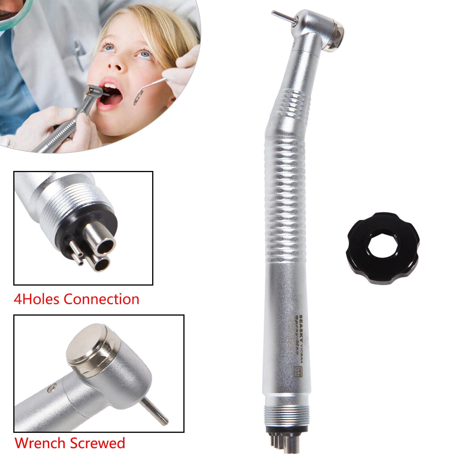 NSK Estilo Dental Pana Push Button pieza de mano de alta velocidad 4H US - Walmart.com