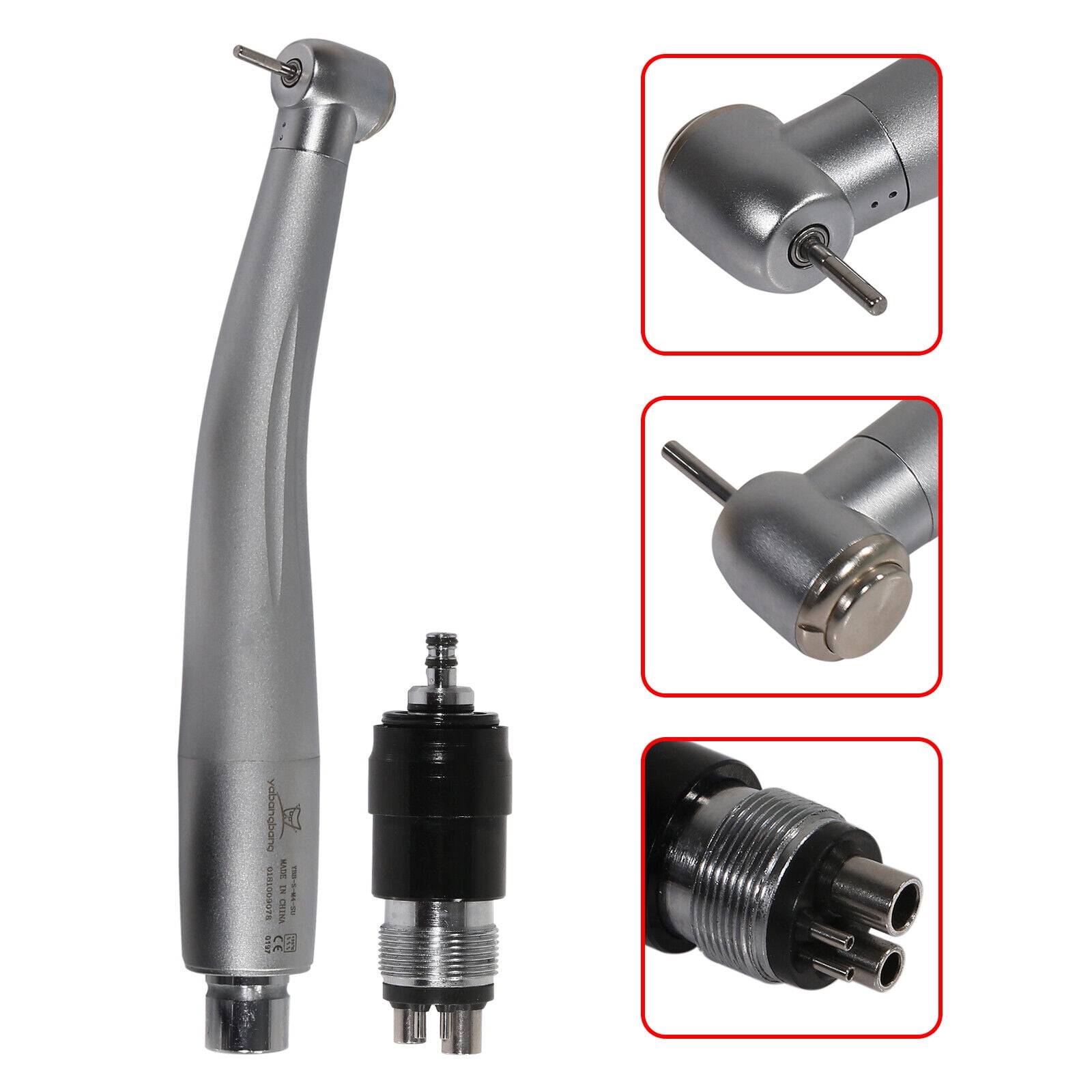 NSK Style Dental High Speed Handpiece Standard Head 4 Hole+Quick Coupler - Walmart.com
