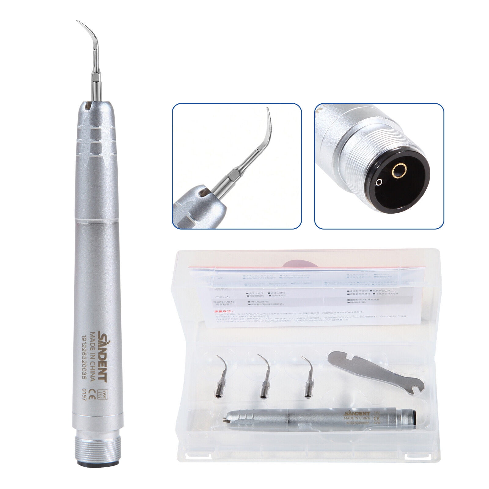 NSK Style Dental Ultrasonic Air Perio Scaler Handpiece Hygienist 2-Hole ...